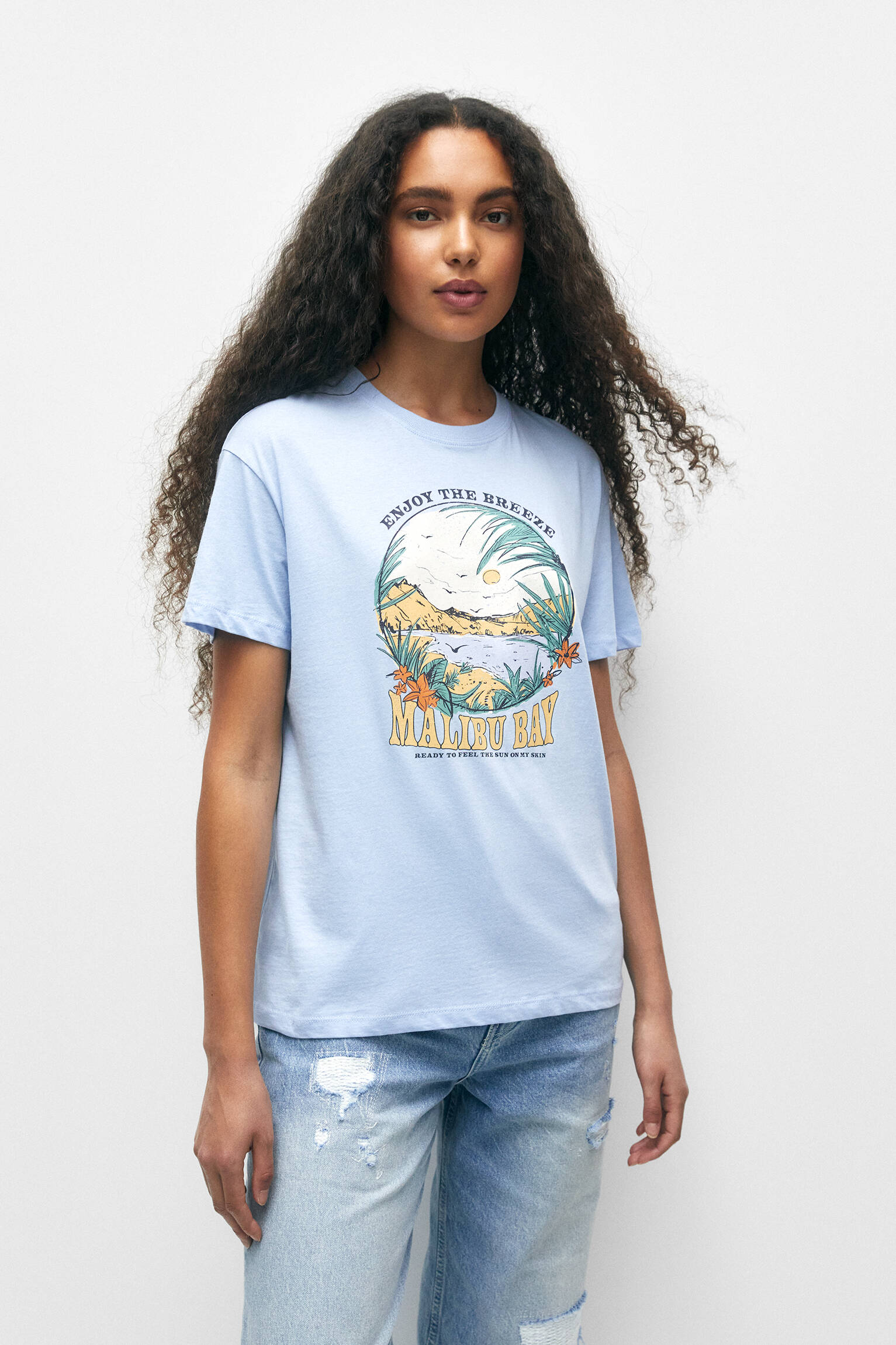 Vêtements Pull&Bear Bleu | Modalova