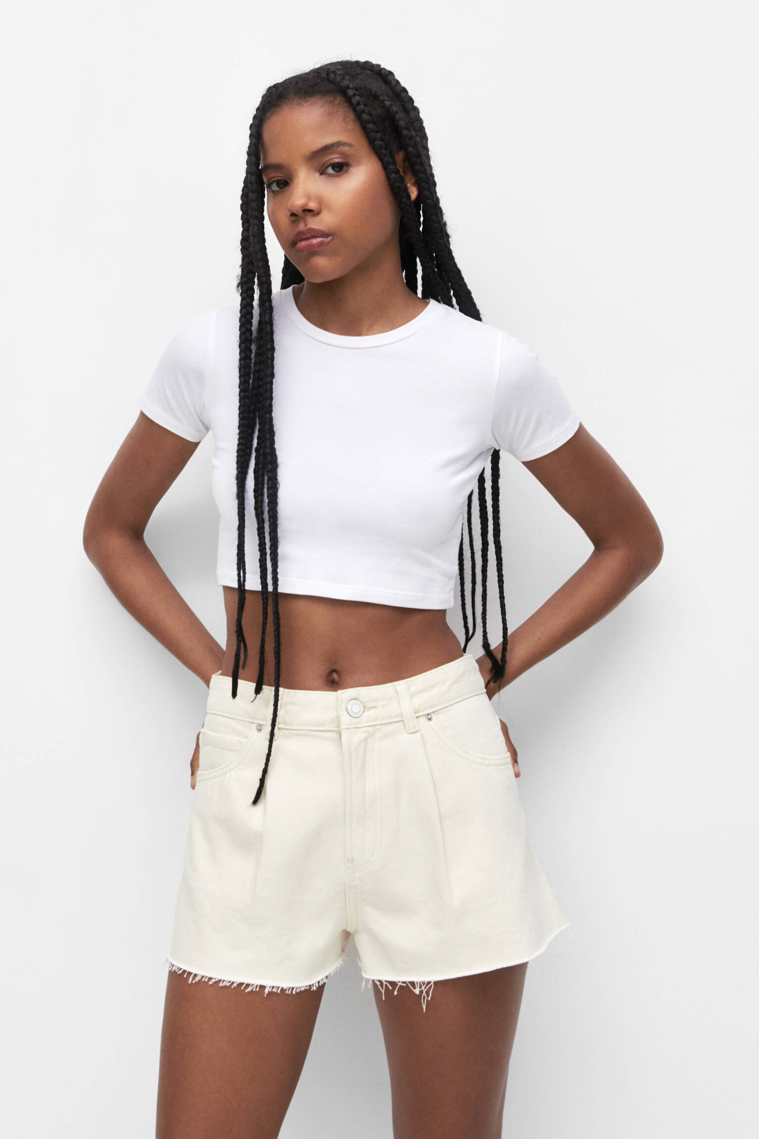 Short Taille Haute Pull&Bear pour Femme | Modalova