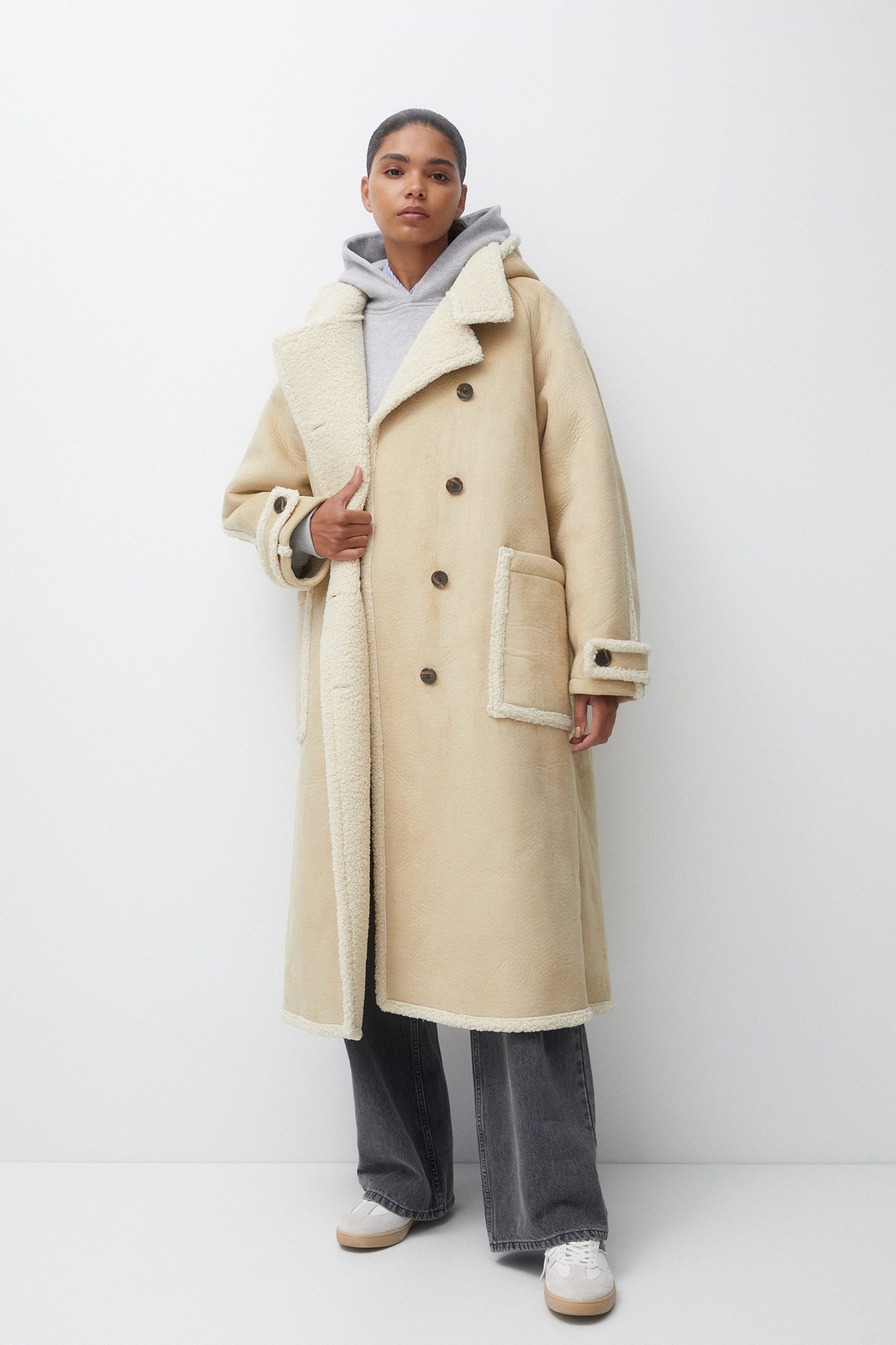 Pull and bear camel coat online