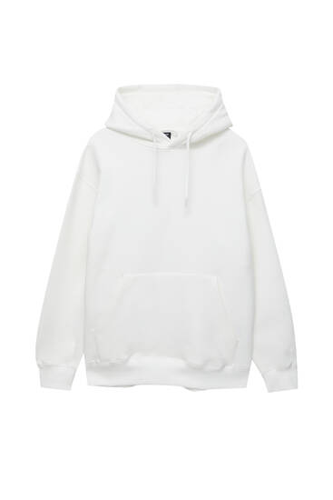 Basic coloured hoodie - PULL&BEAR