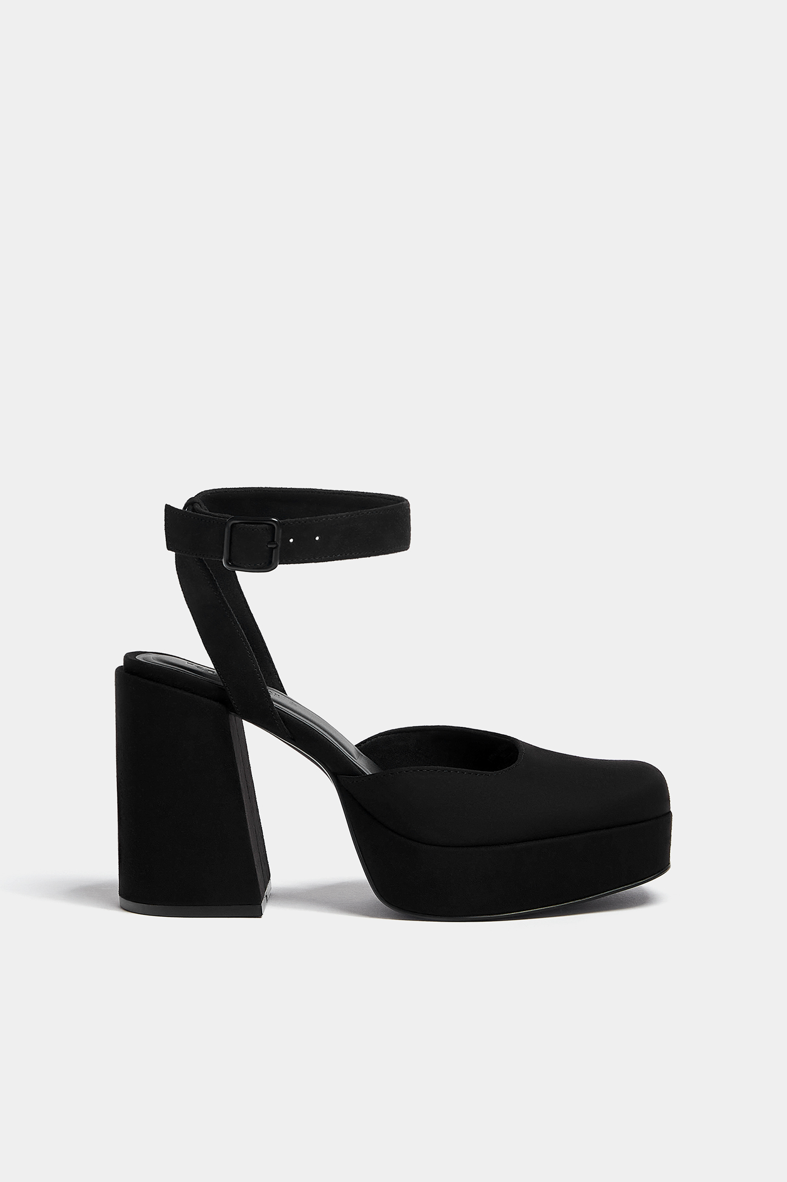 Black platform slingback heels online