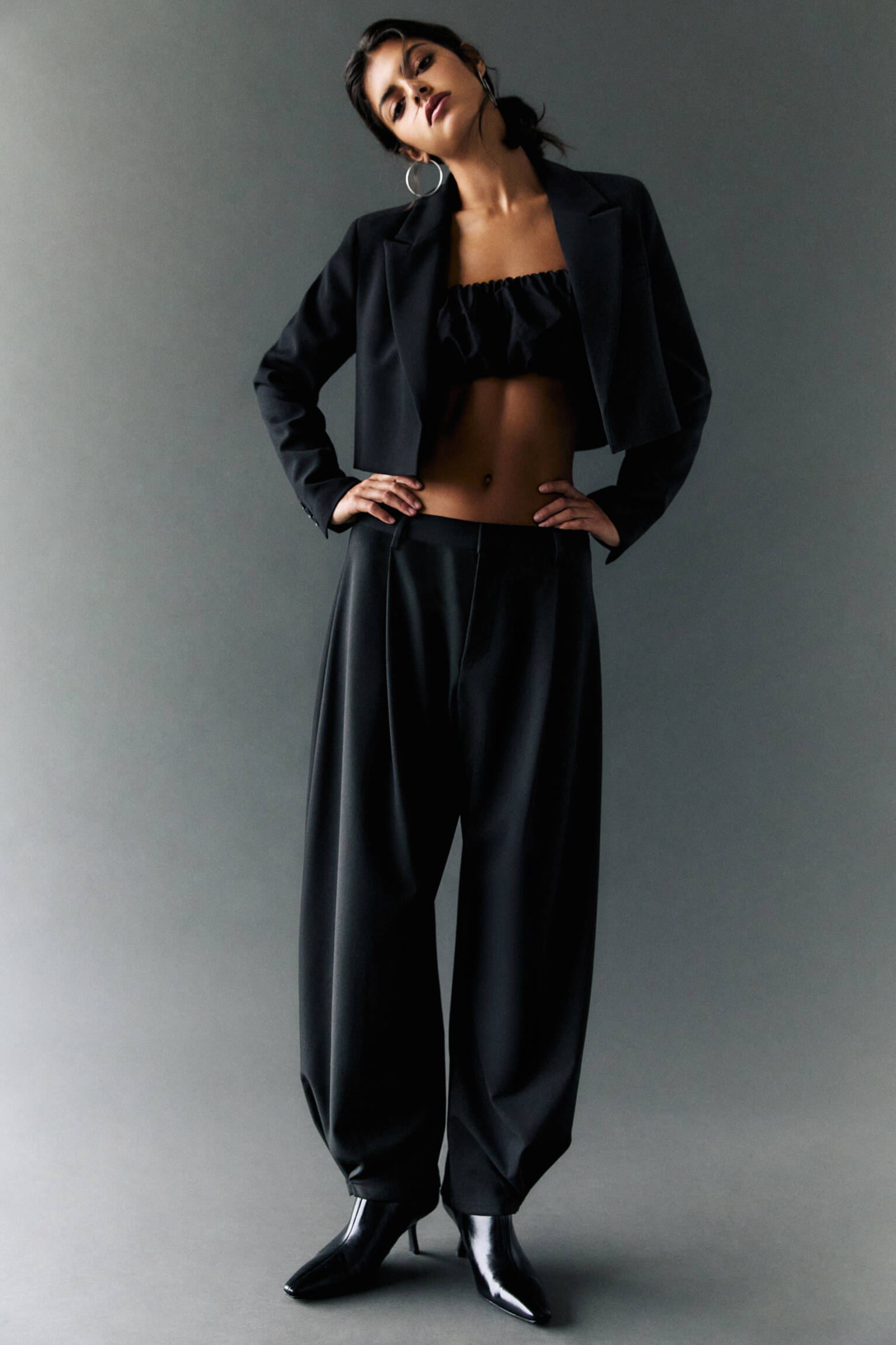 Balloon fit smart trousers - PULL&BEAR