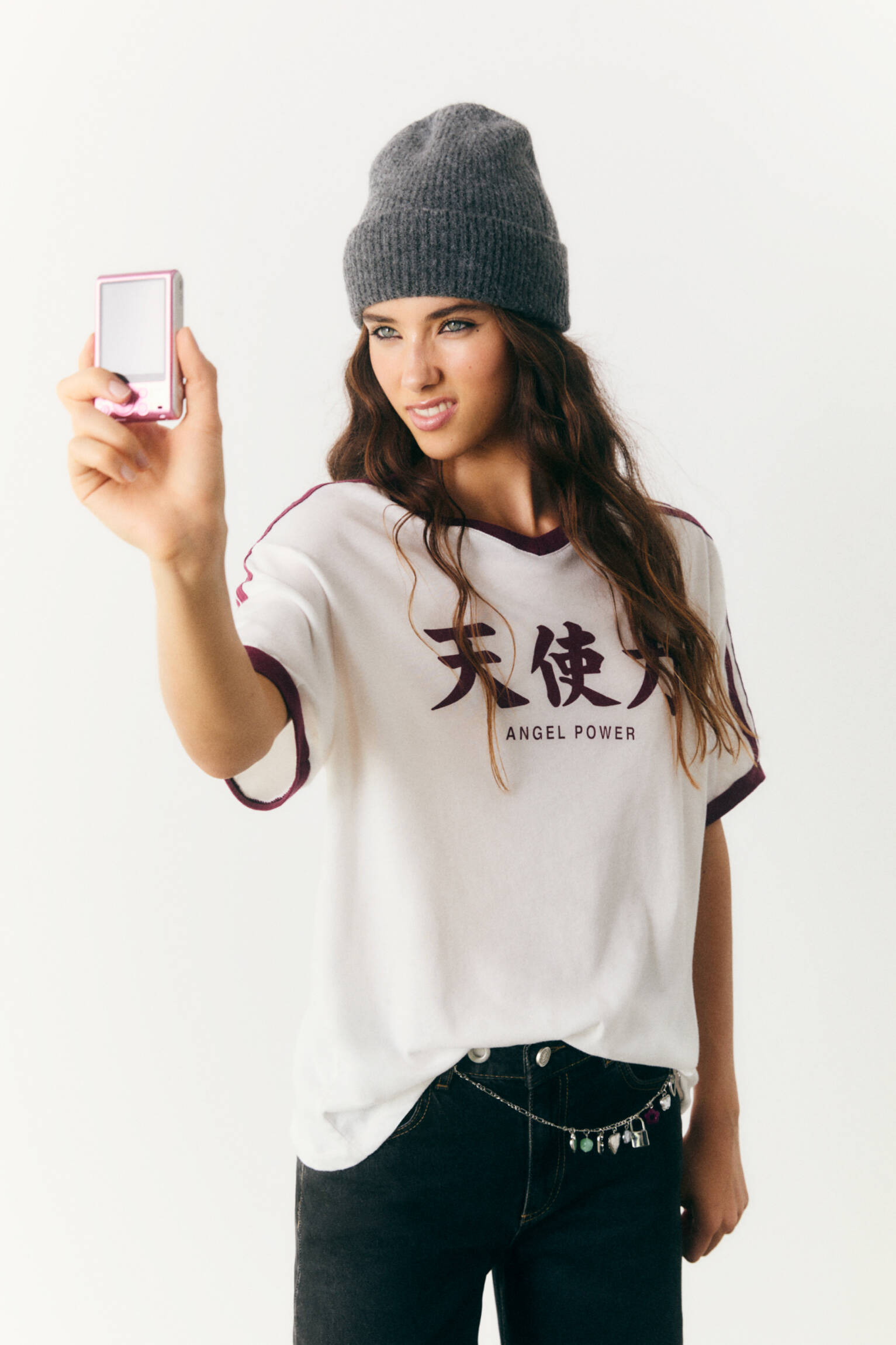 T-shirt with Chinese characters - PULL&BEAR