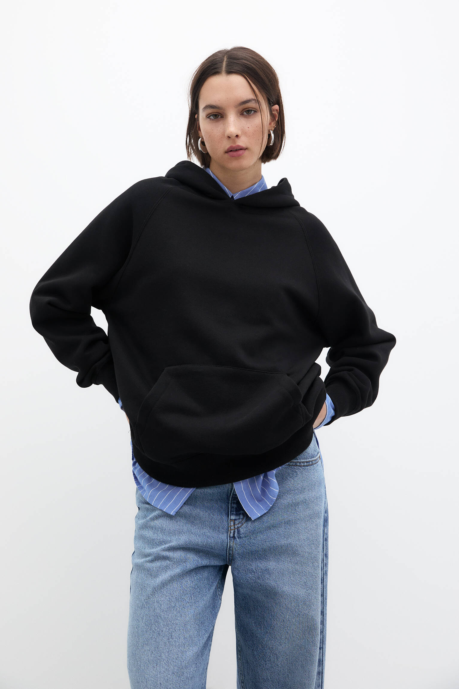 Basic oversized hoodie - PULL&BEAR