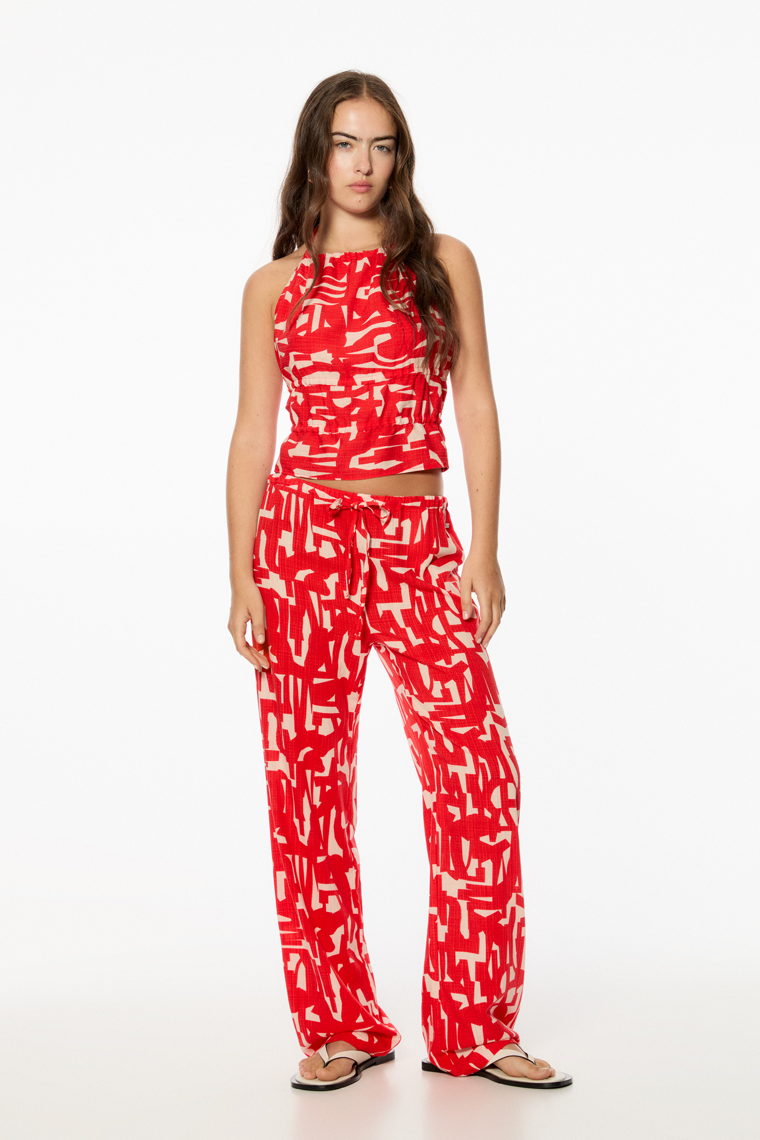 Straight - Trousers - Collection - Woman - PULL&BEAR Australia