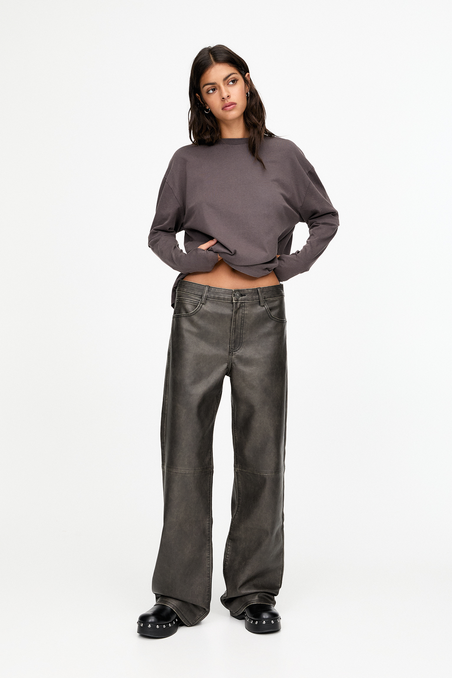 Pantalones Rectos de Mujer | Pull&Bear