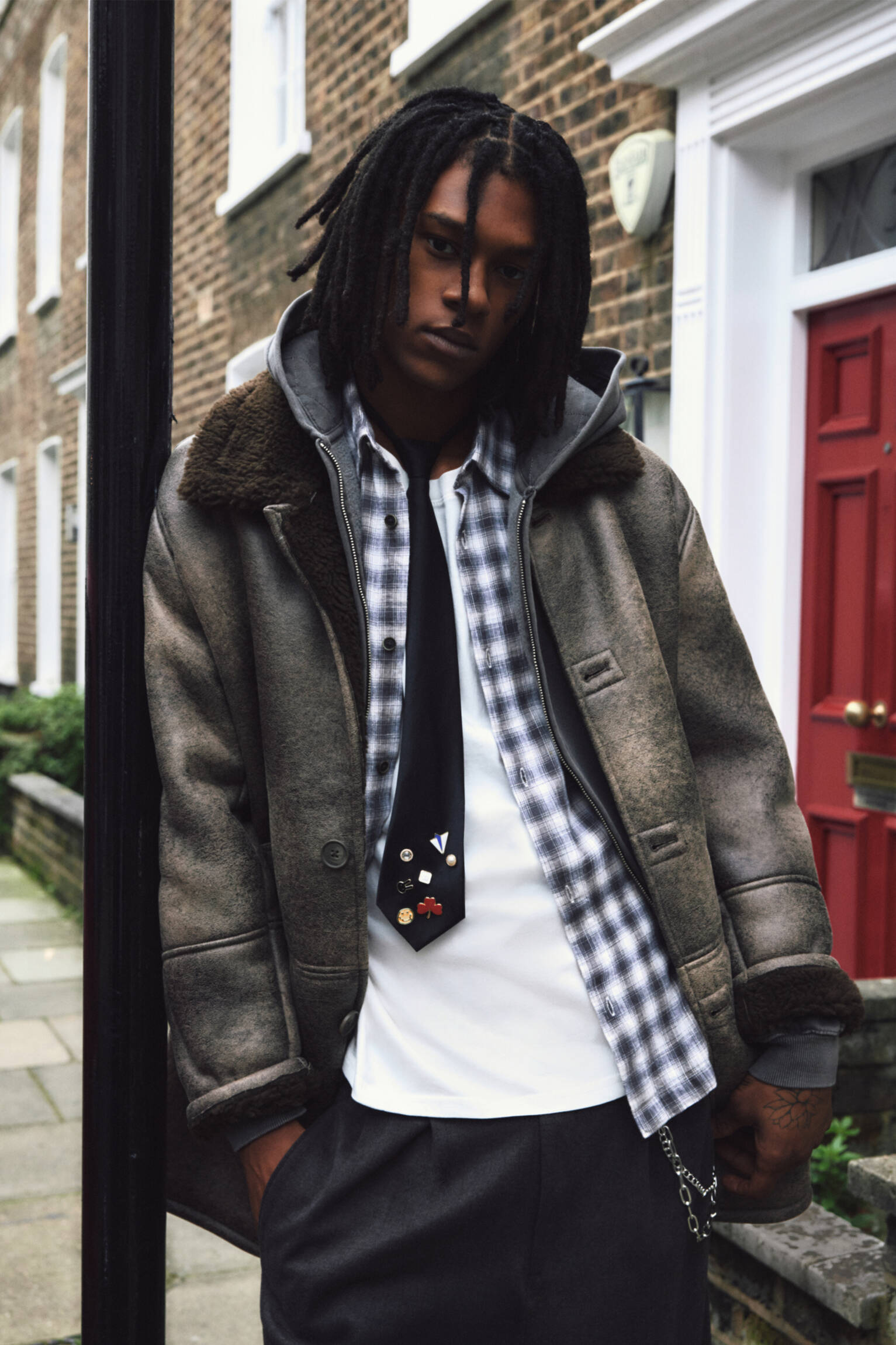 Double faced coat - PULL&BEAR