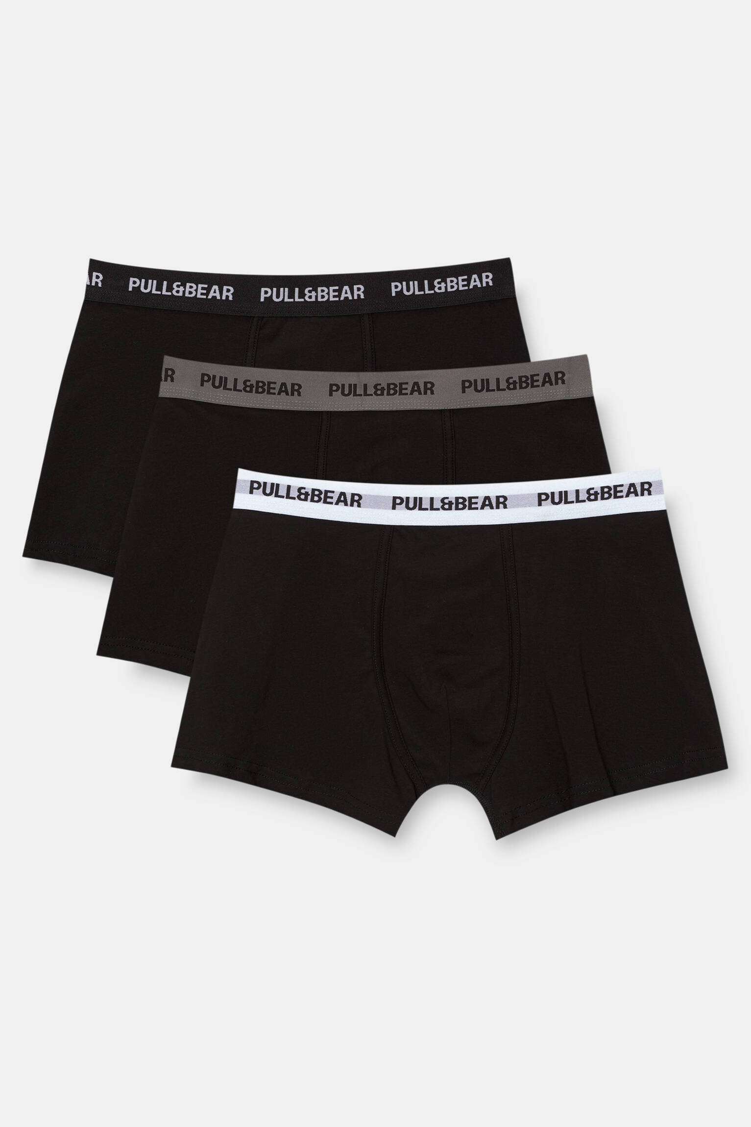 Pack Of 3 Pairs Of Black Logo Boxers Pull bear Pack Of 3 Pairs Of Black Logo Boxers Pull bear
