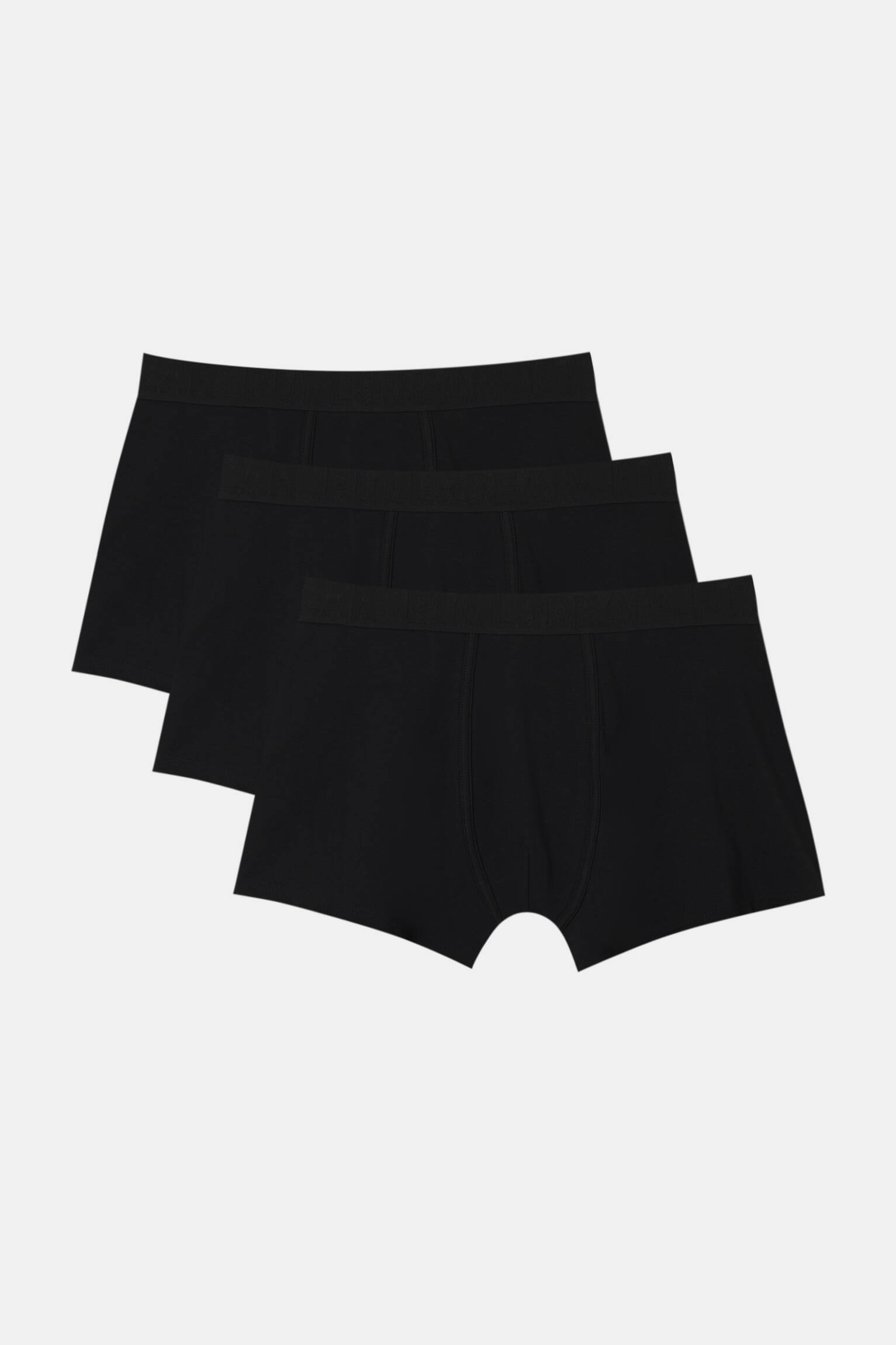 Pack of 3 pairs of basic black boxers - PULL&BEAR