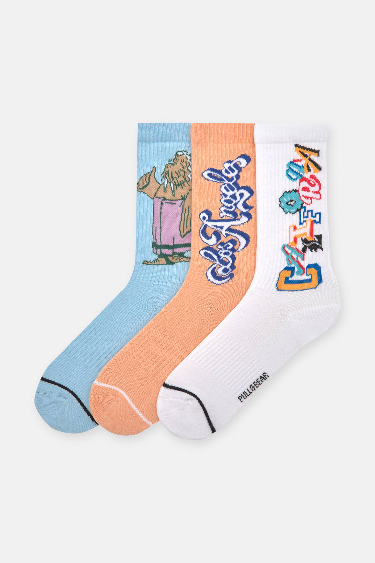 Pack of 3 California socks - pull&bear