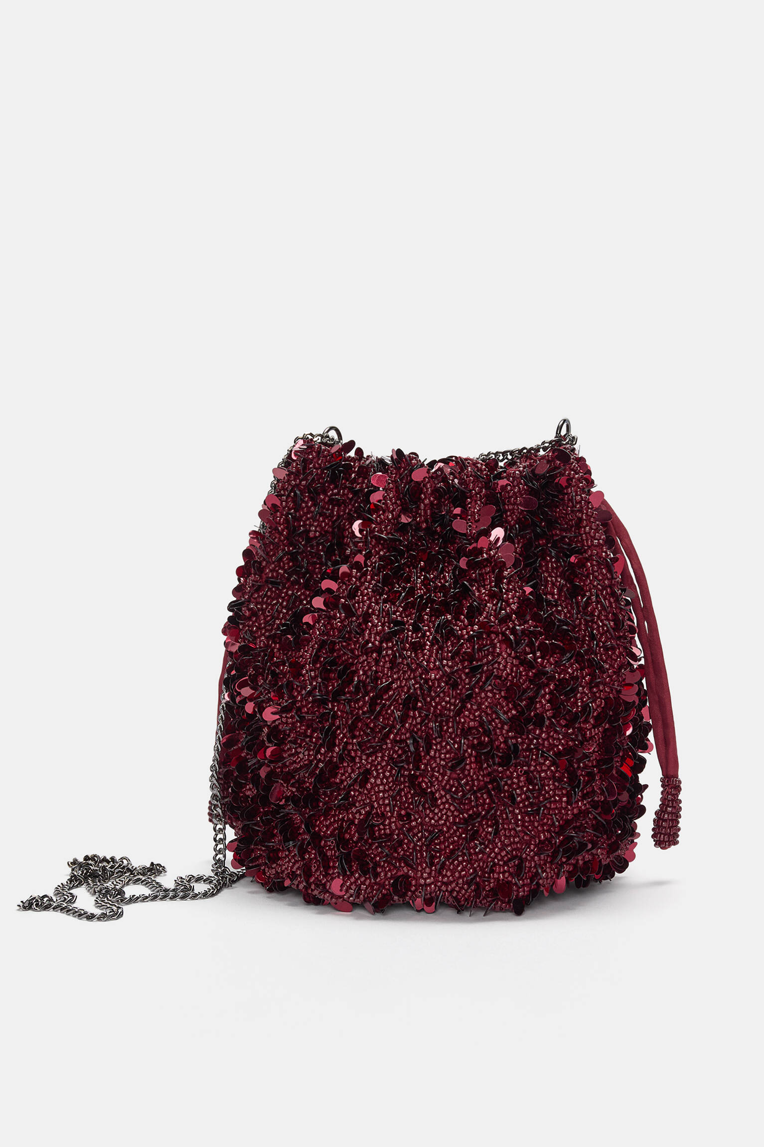 Beaded bucket bag - PULL&BEAR