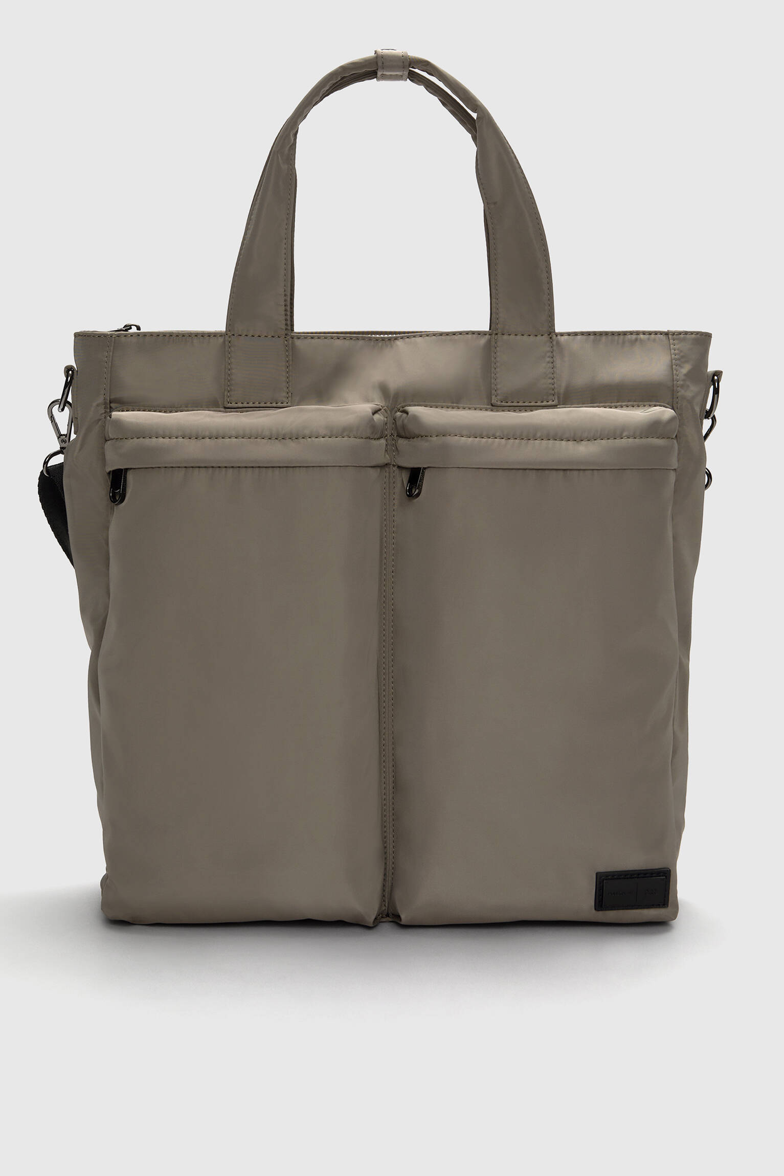 Nylon shopper bag with pockets - PULL&BEAR