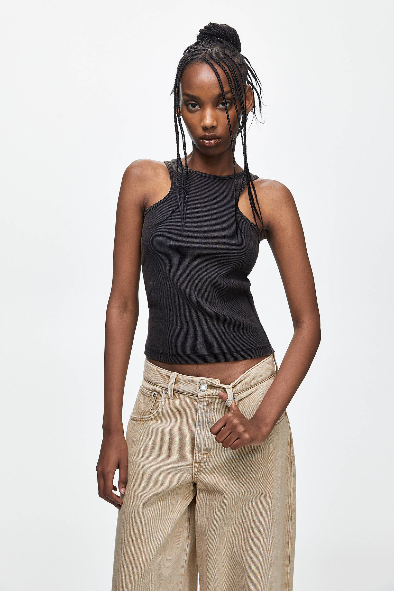 Washed effect tank top - PULL&BEAR