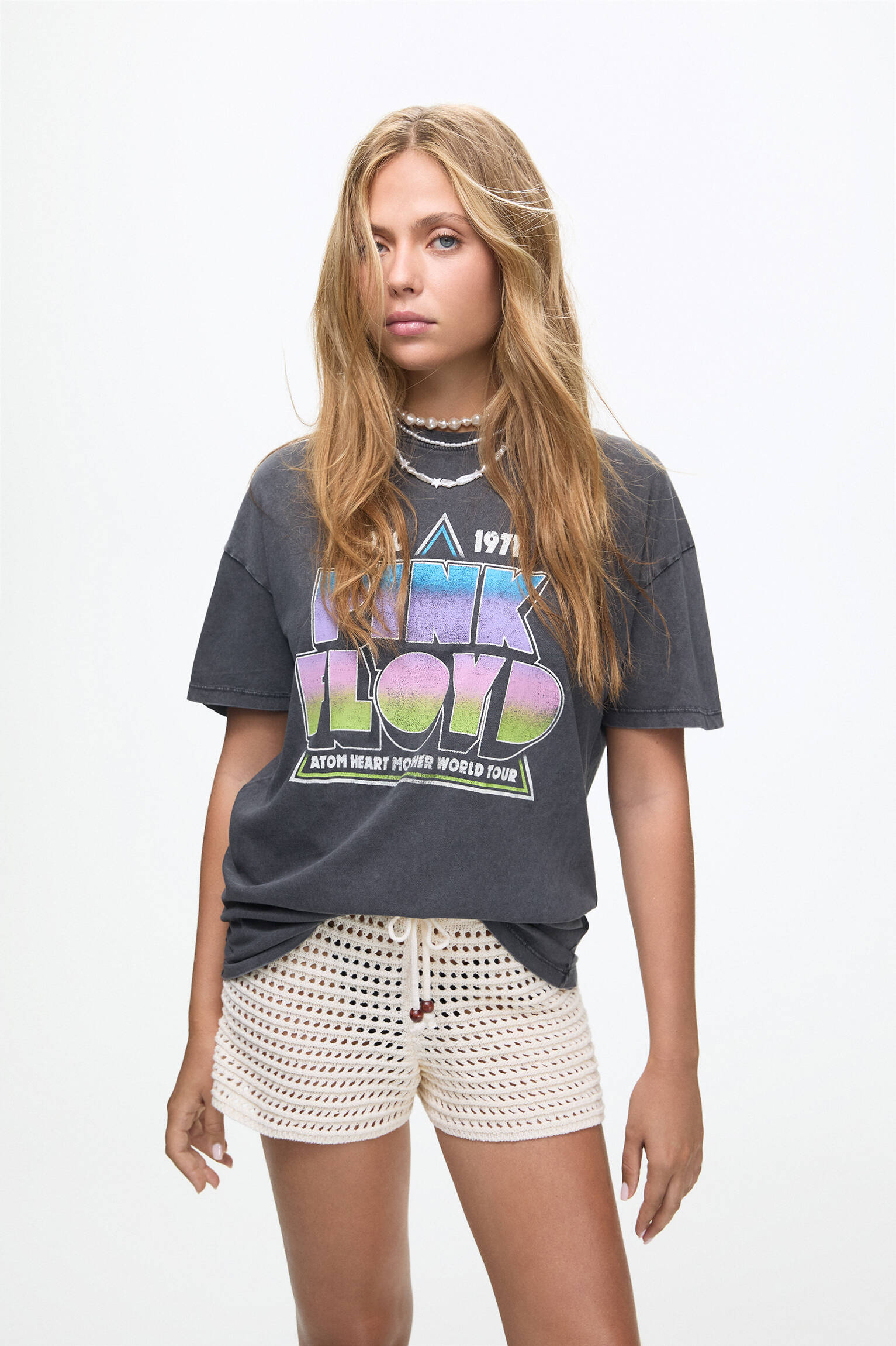 Majica ispranog izgleda Pink Floyd – PULL&BEAR