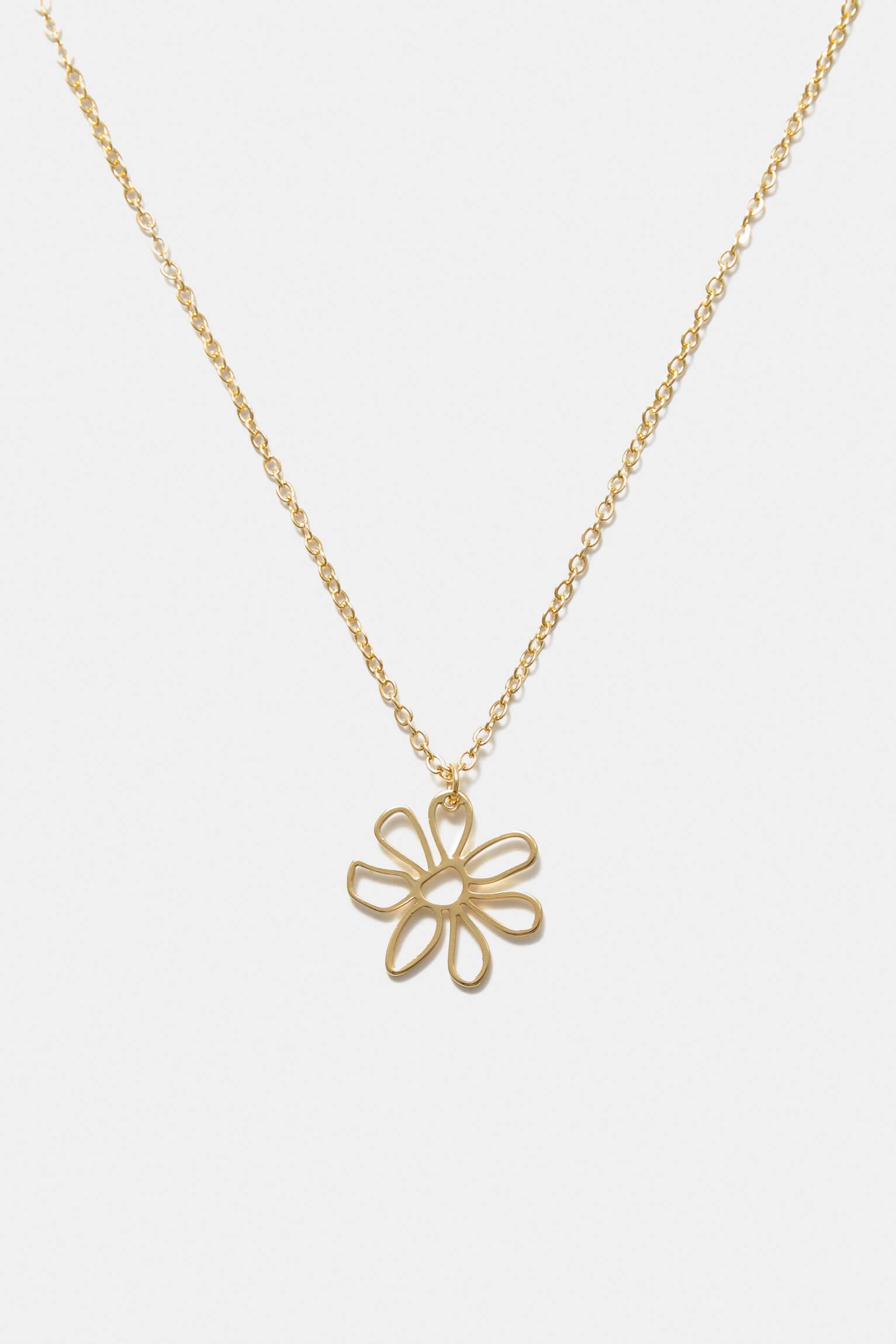 Chain flower necklace - PULL&BEAR