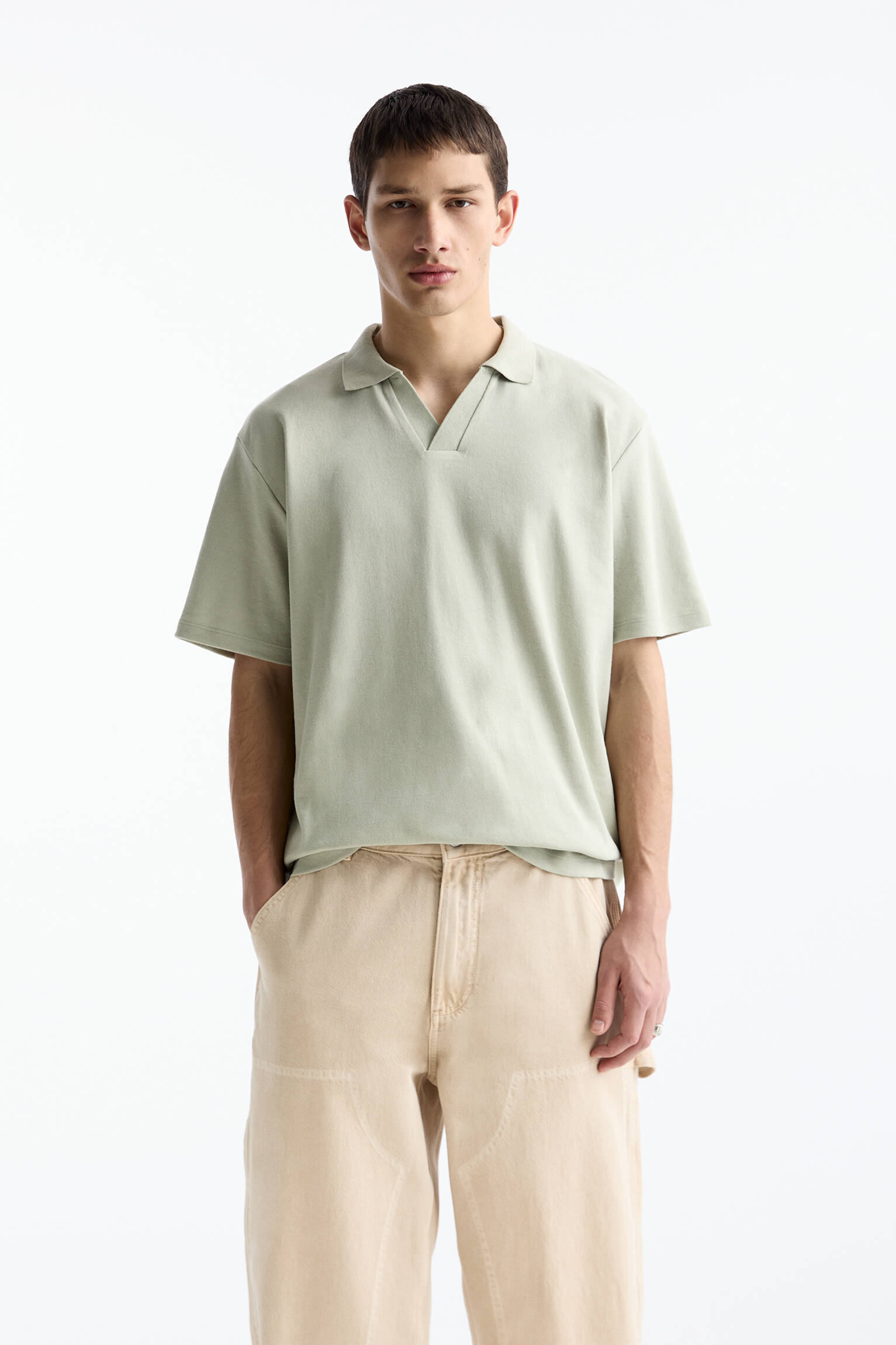 Short sleeve interlock polo shirt - PULL&BEAR