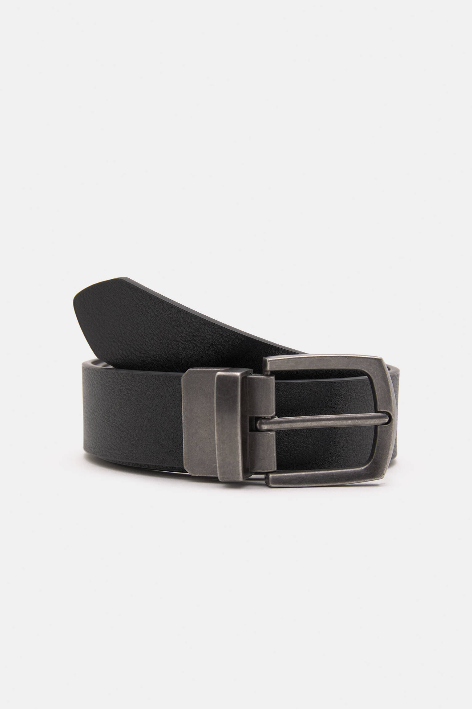 Reversible faux leather belt - PULL&BEAR