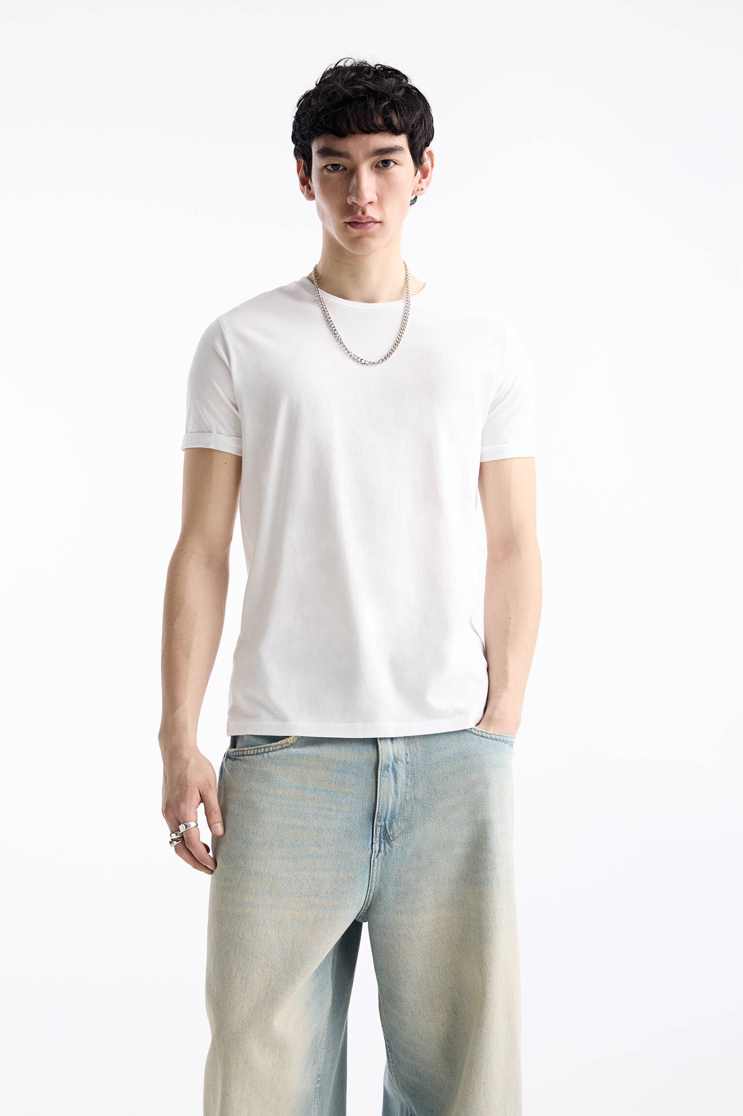 Basic muscle fit T-shirt - PULL&BEAR