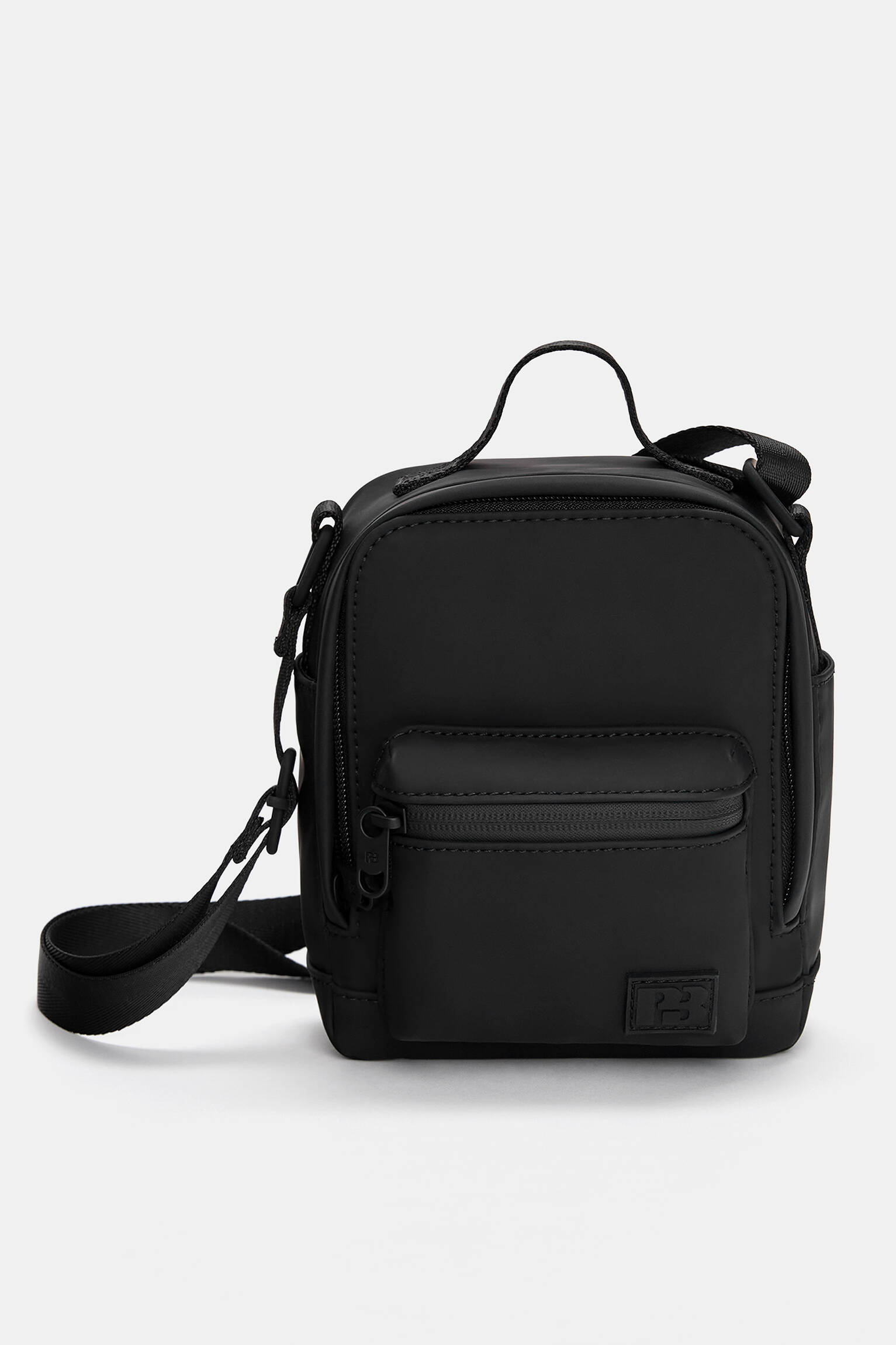 Rubberised mini crossbody bag - PULL&BEAR