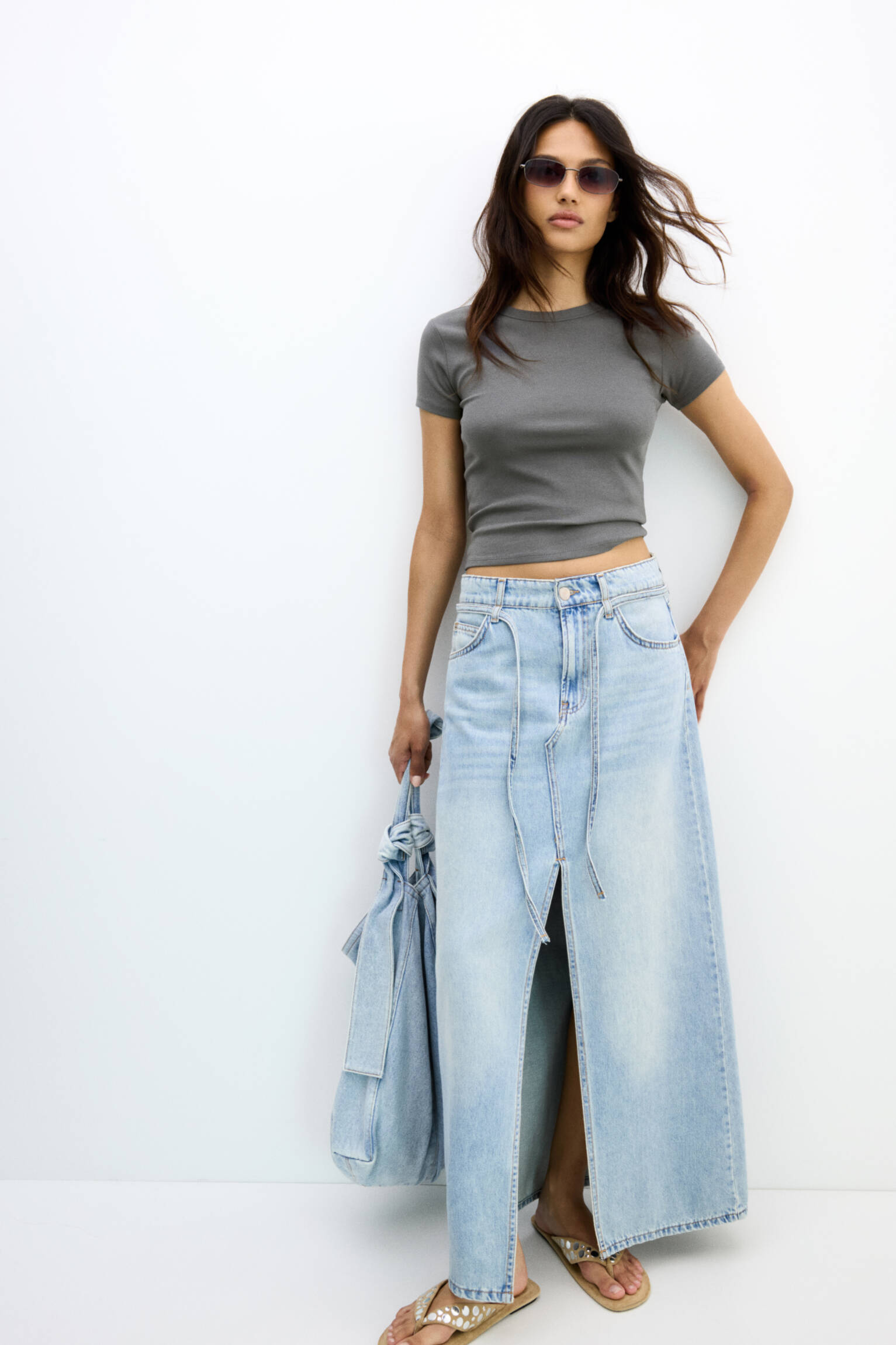 Basic fitted T-shirt - pull&bear