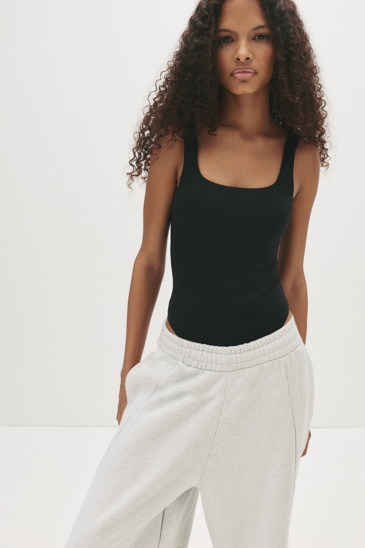 Strappy polyamide bodysuit - pull&bear