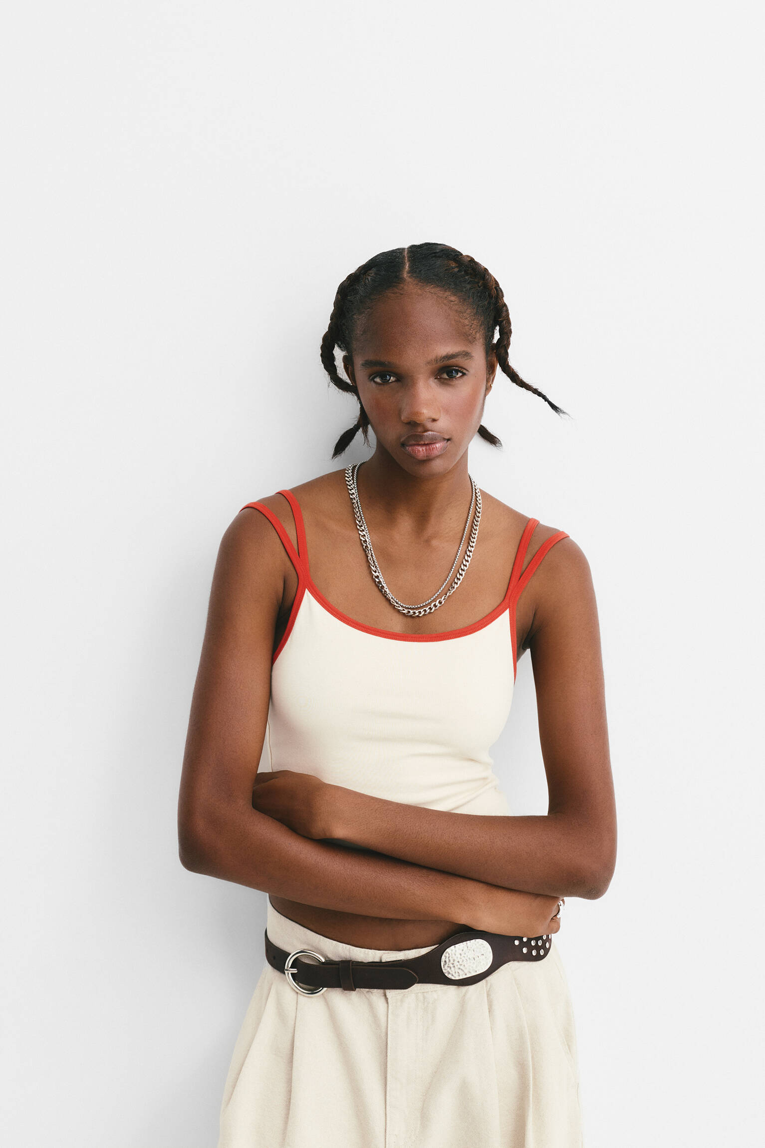 Double strap top - PULL&BEAR
