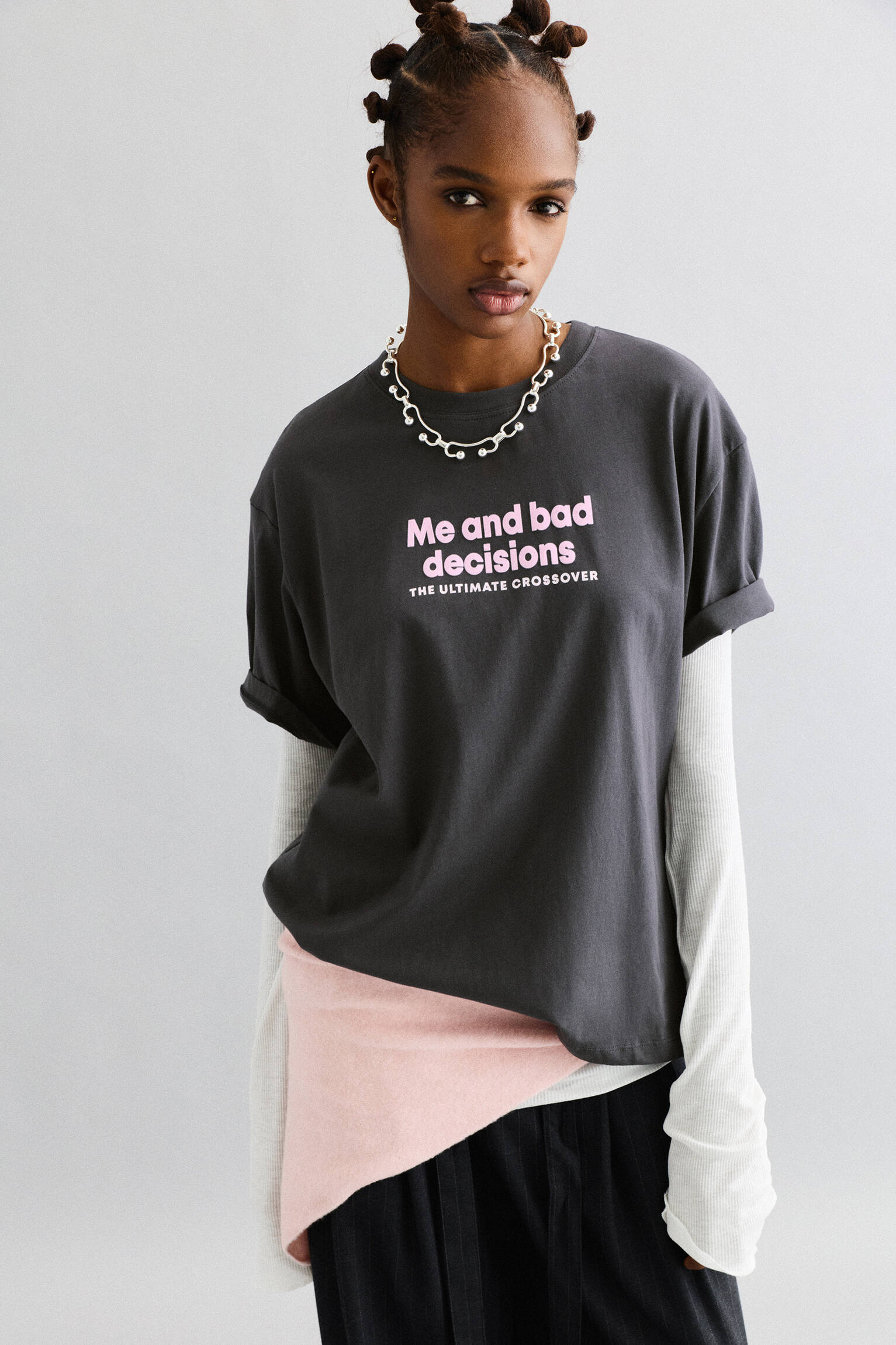 Bad Decisions Graphic T Shirt Pull Bear