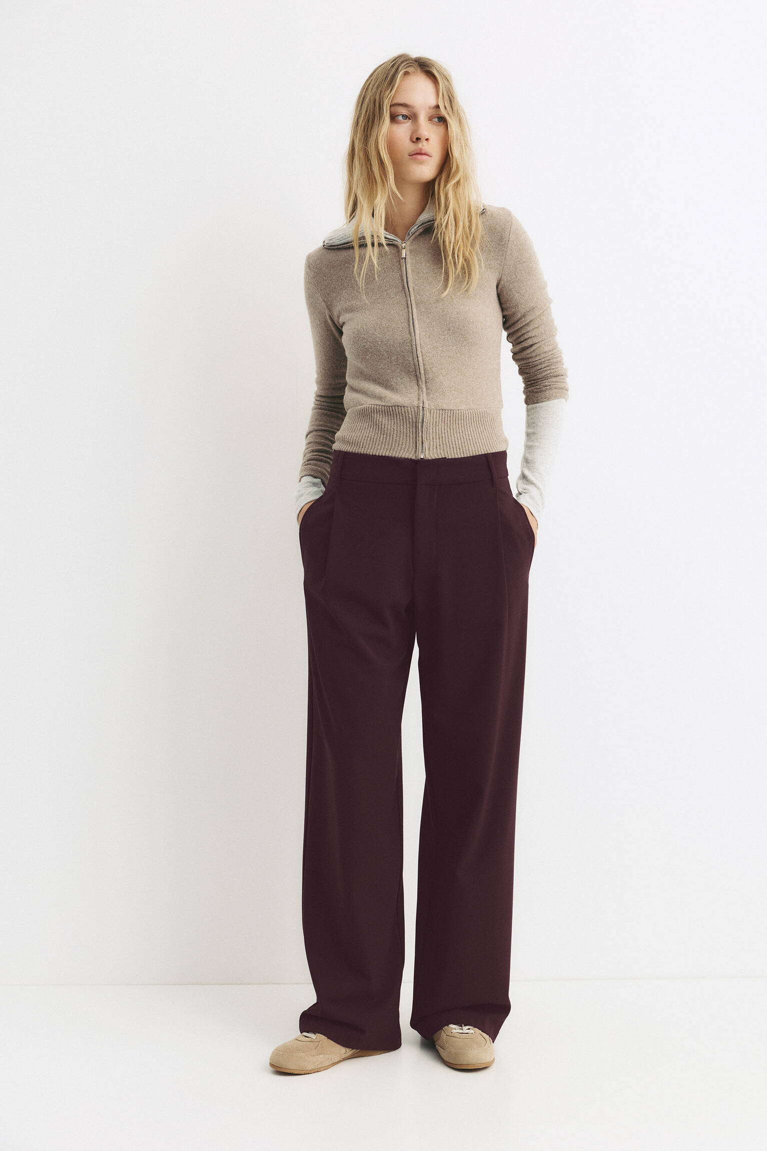 Darted smart trousers - pull&bear