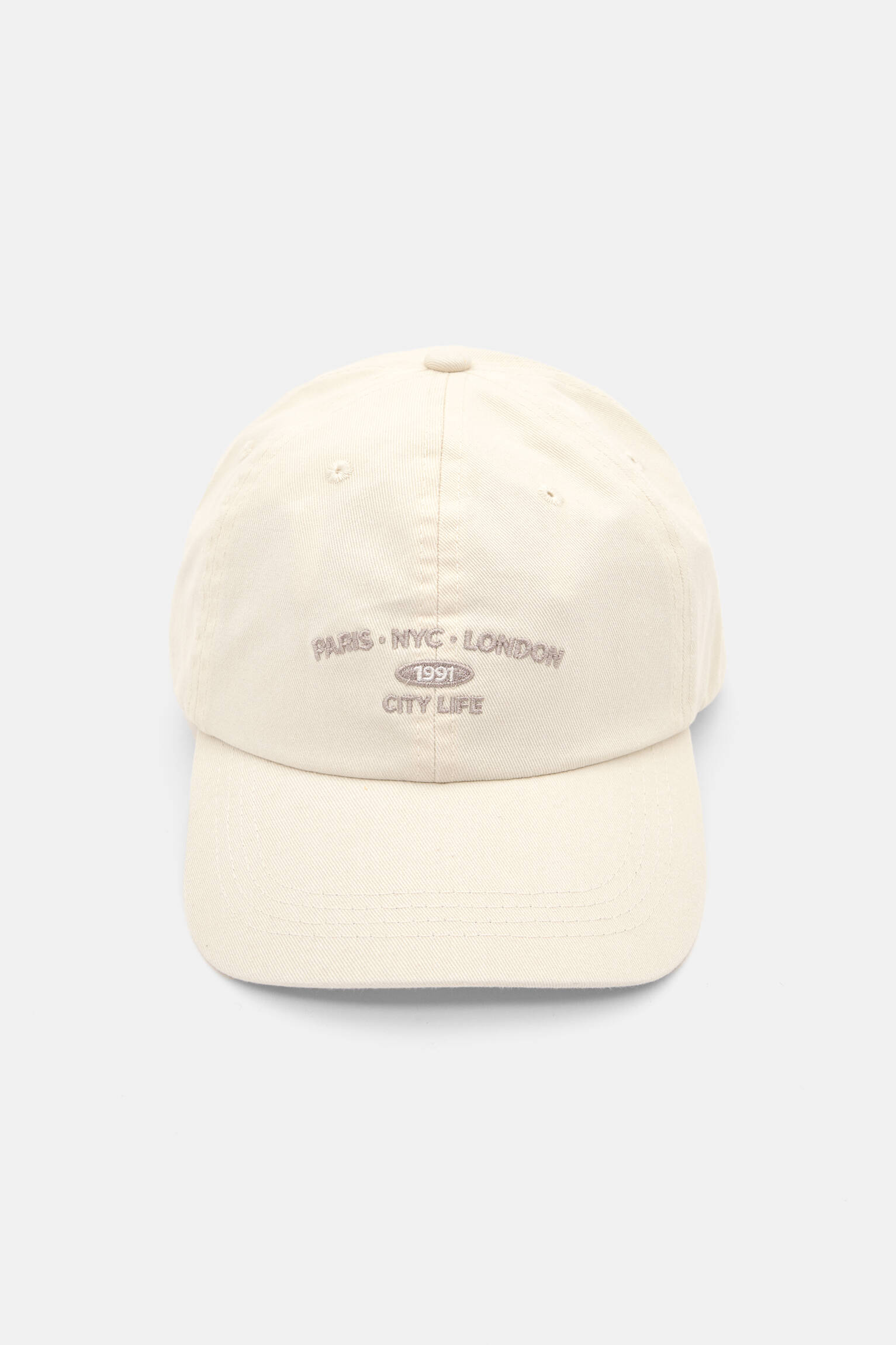 Embroidered City Life cap - PULL&BEAR