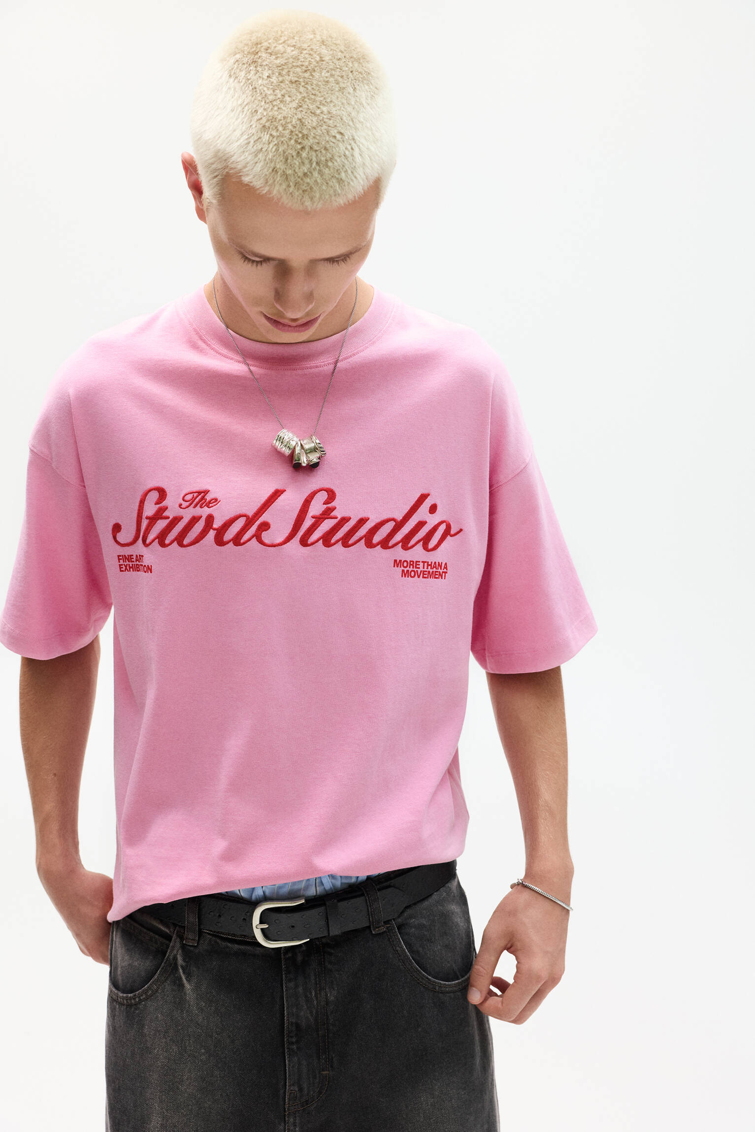 Camiseta rosa STWD Studio - PULL&BEAR