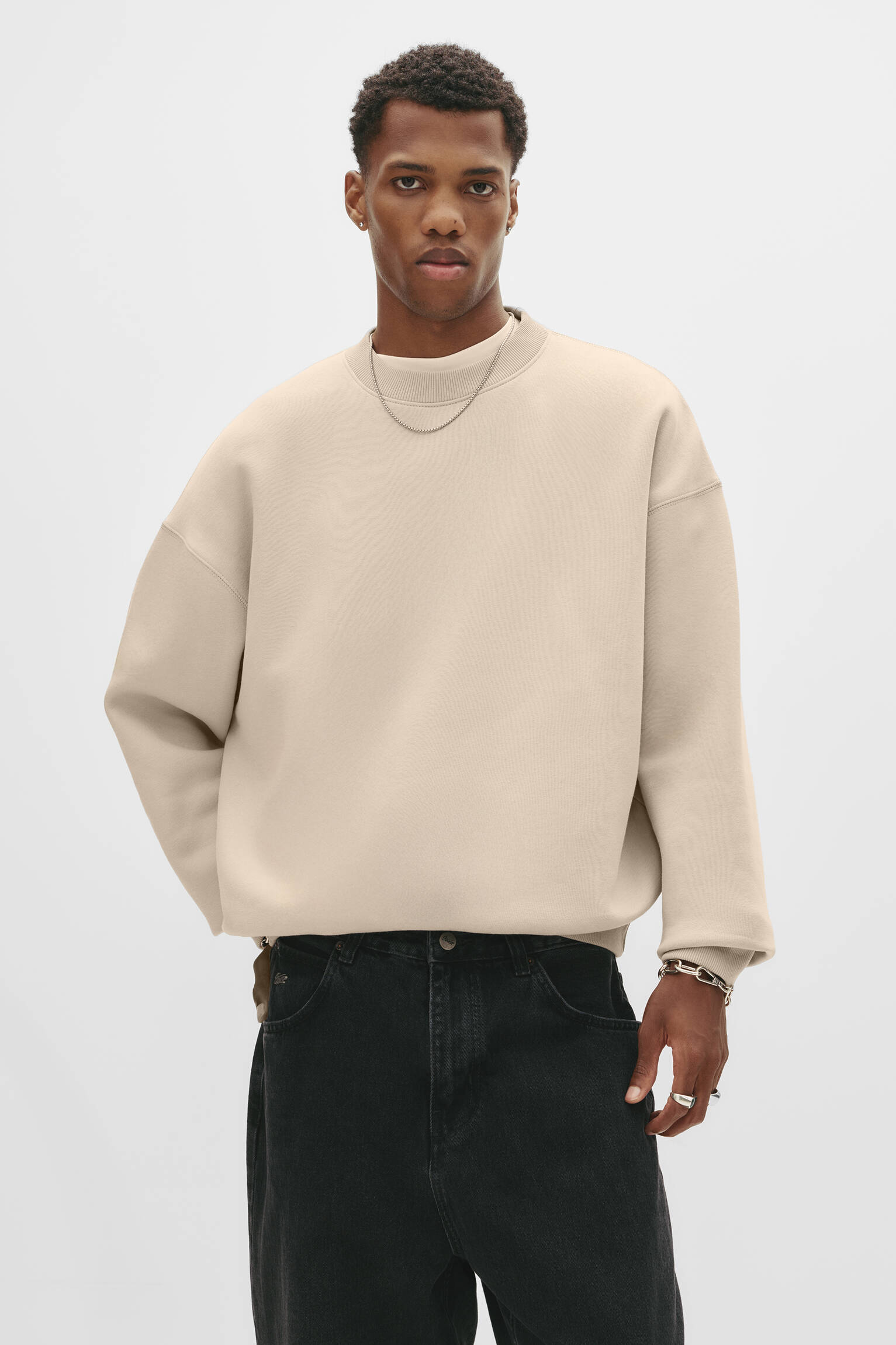 Basic boxy sweatshirt - pull&bear