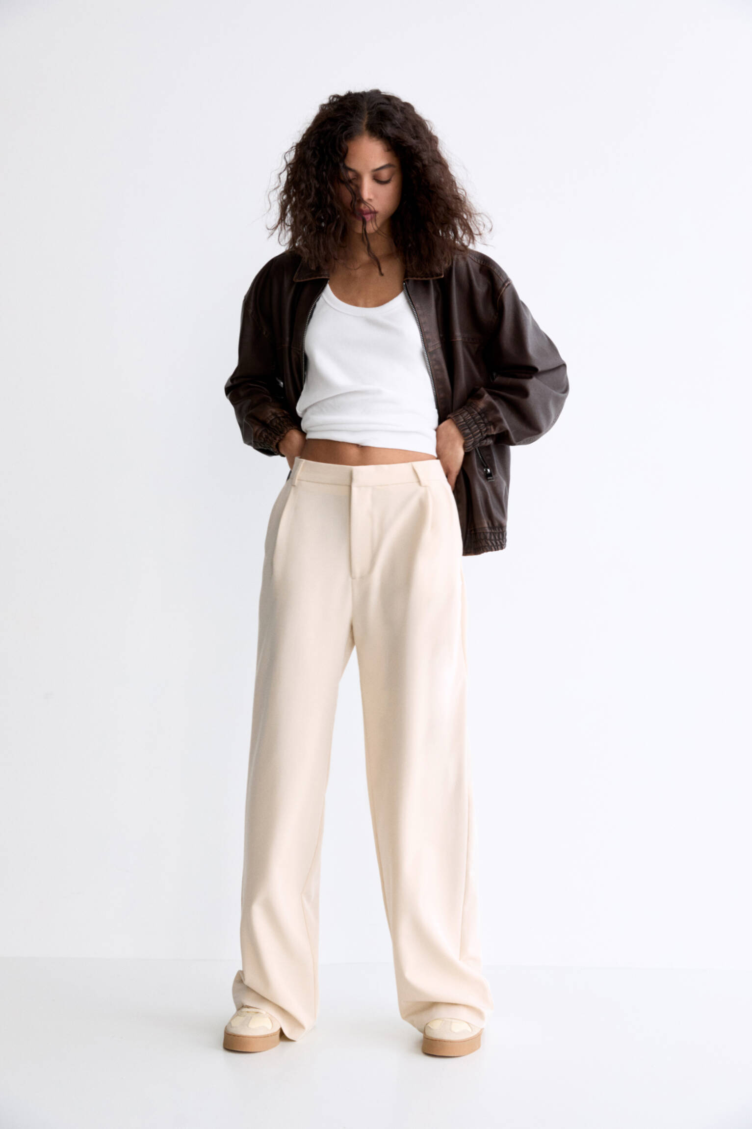 Darted smart trousers - pull&bear