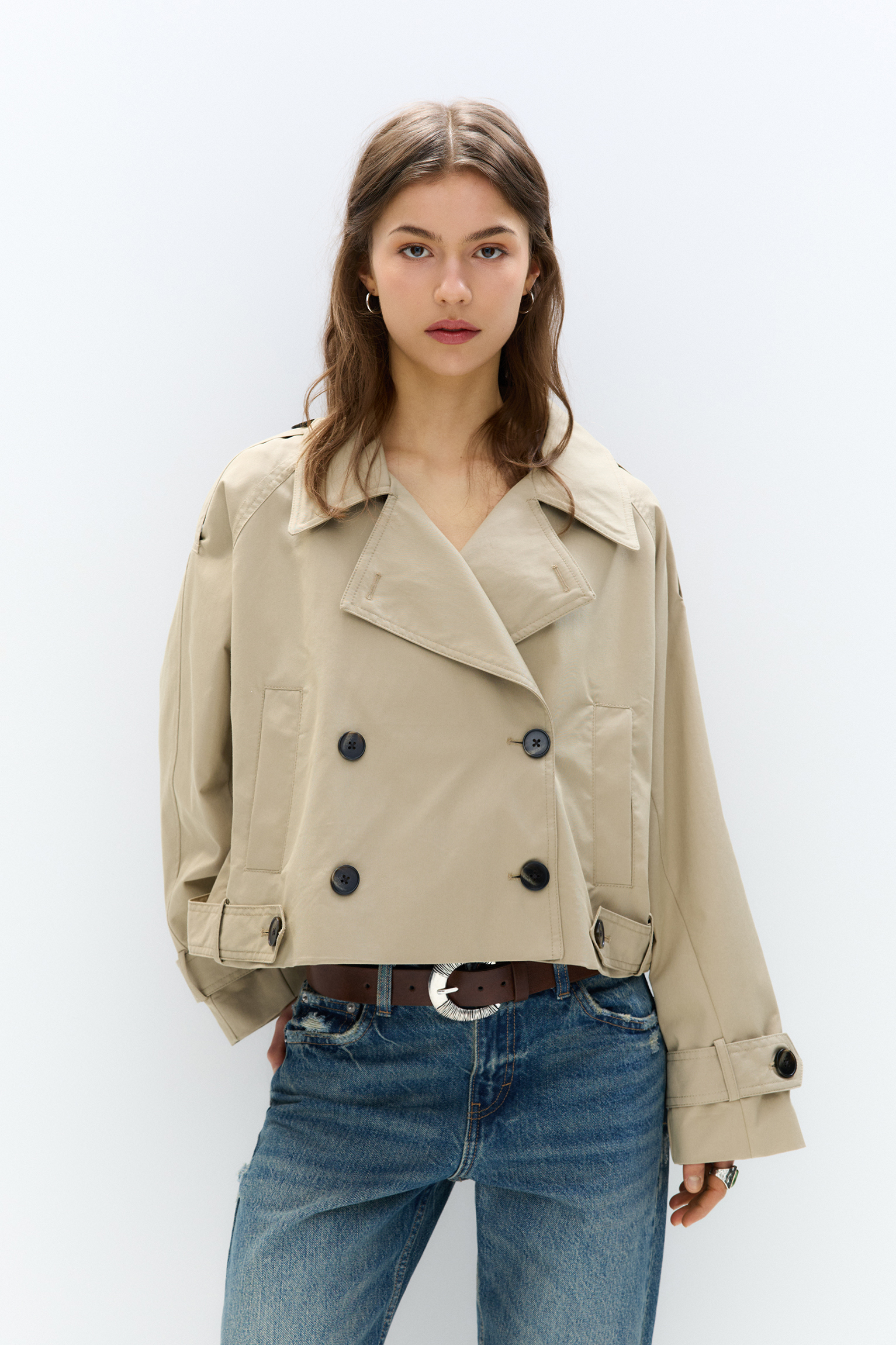 Trench - Jackets & coats - Collection - Woman - PULL&BEAR Georgia