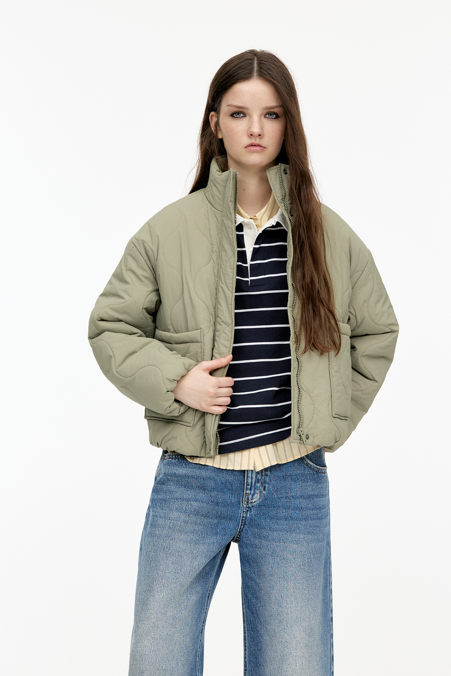 Womens Puffer Jackets and Coats | PULL&BEAR