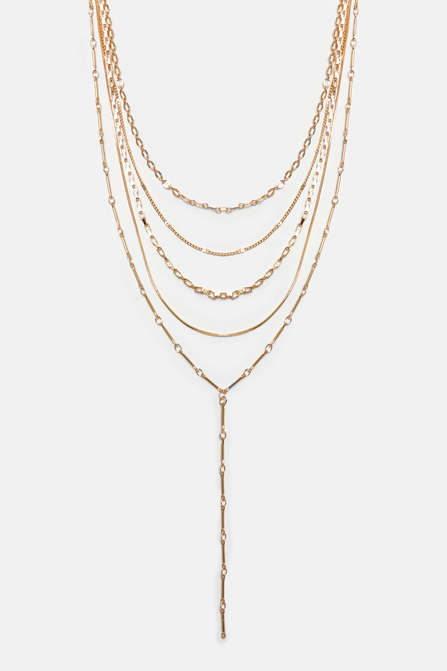 Pack of chains and necklaces - pull&bear
