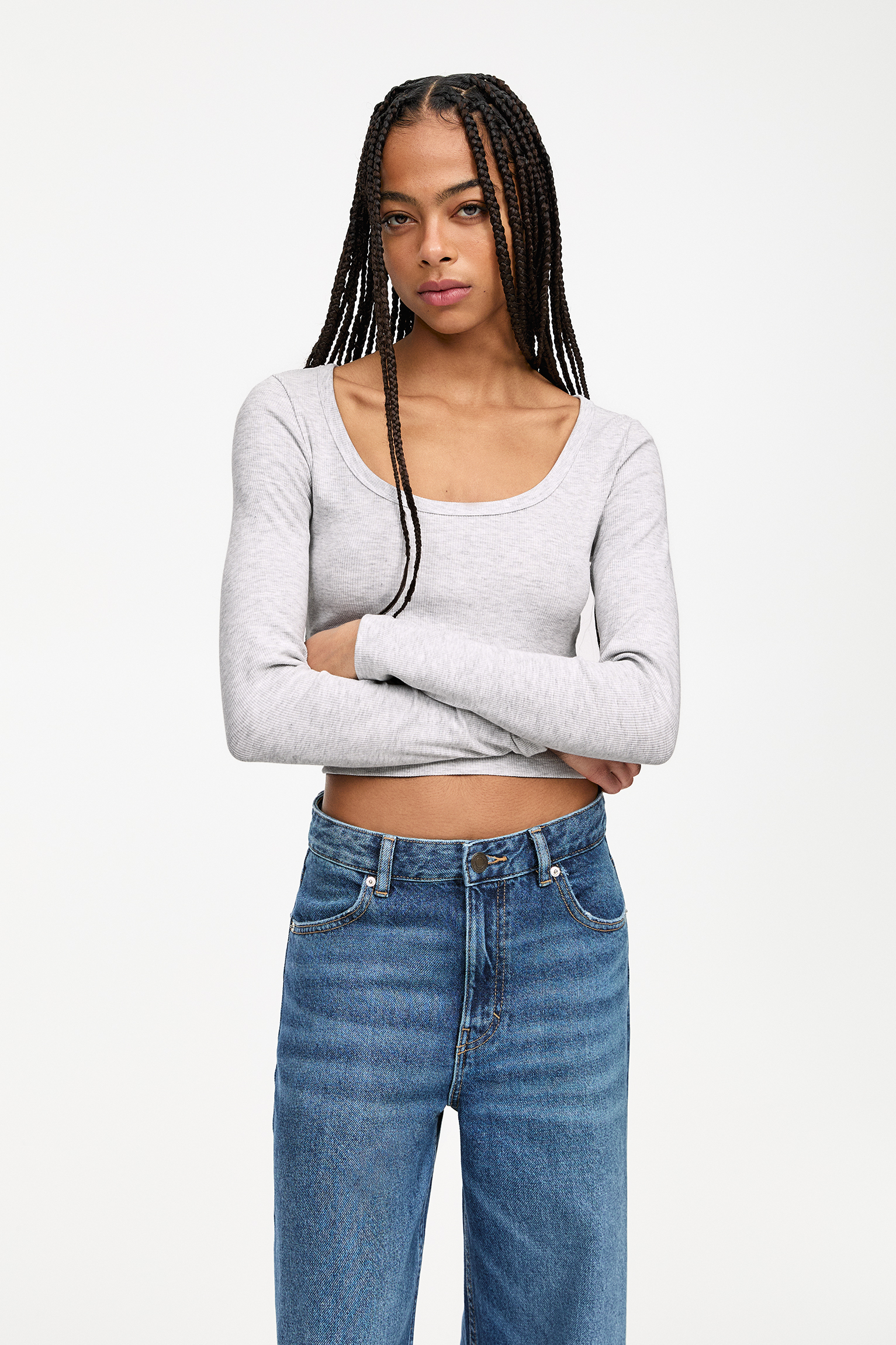 Tops à Manches Longues pour Femme | PULL&BEAR