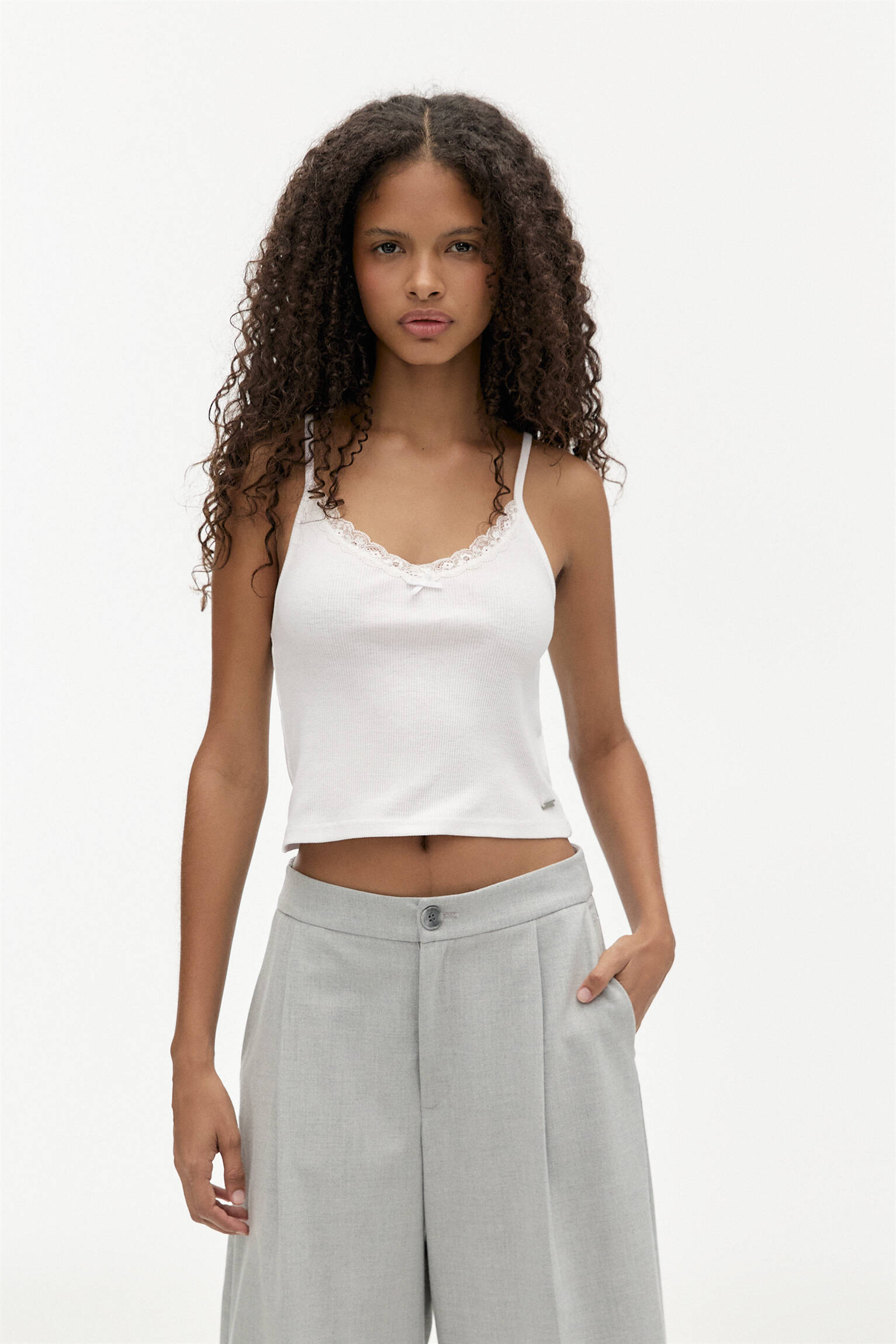Strappy camisole top - PULL&BEAR