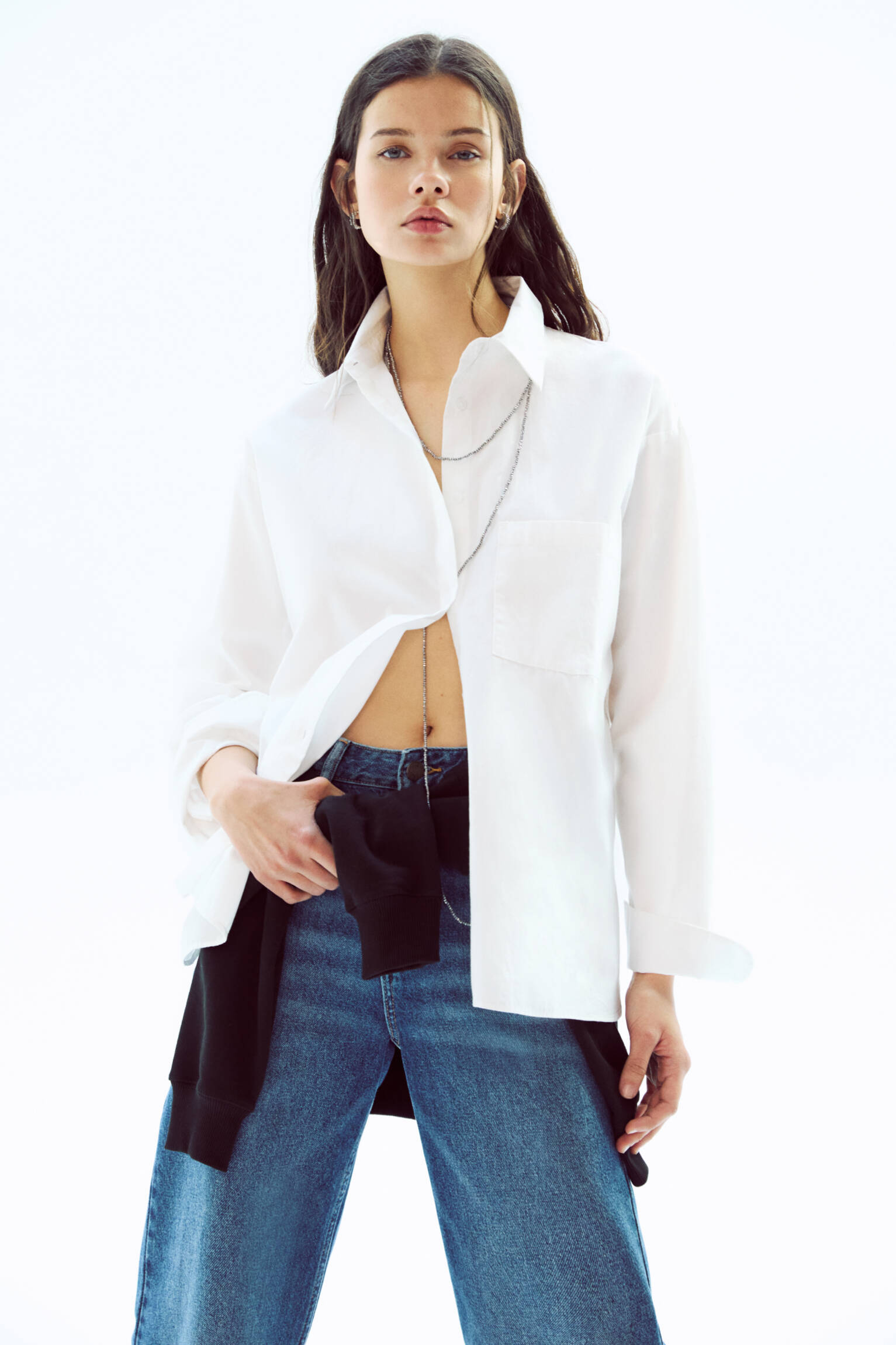 Poplin shirt - pull&bear