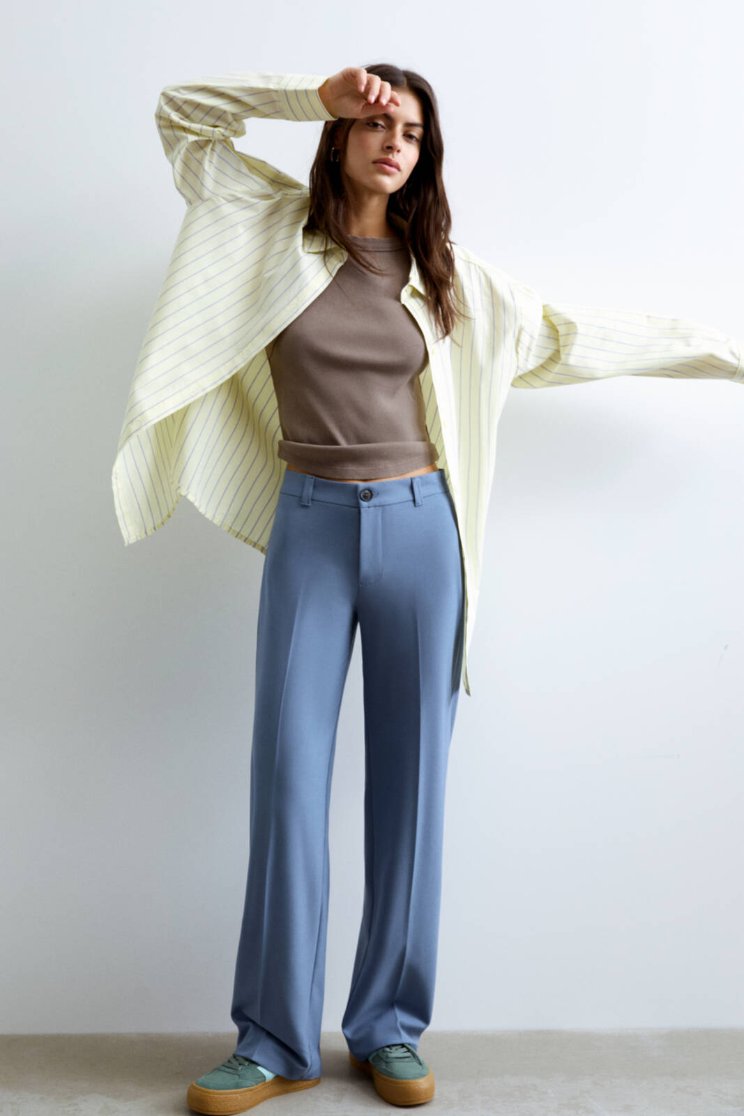 Pantalones de tiro alto para mujer | Pull&Bear