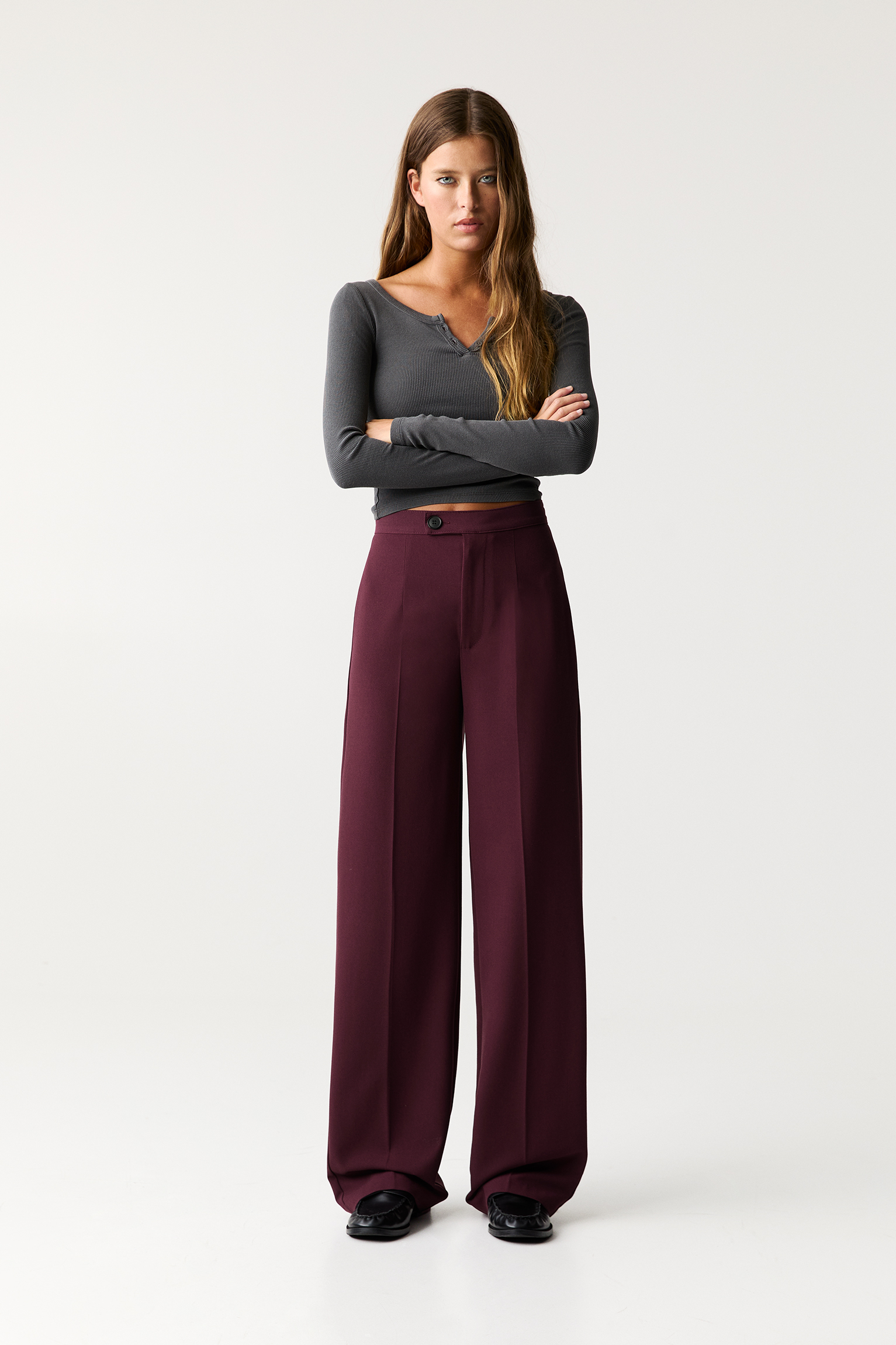 Pantalones de tiro alto para mujer | Pull&Bear