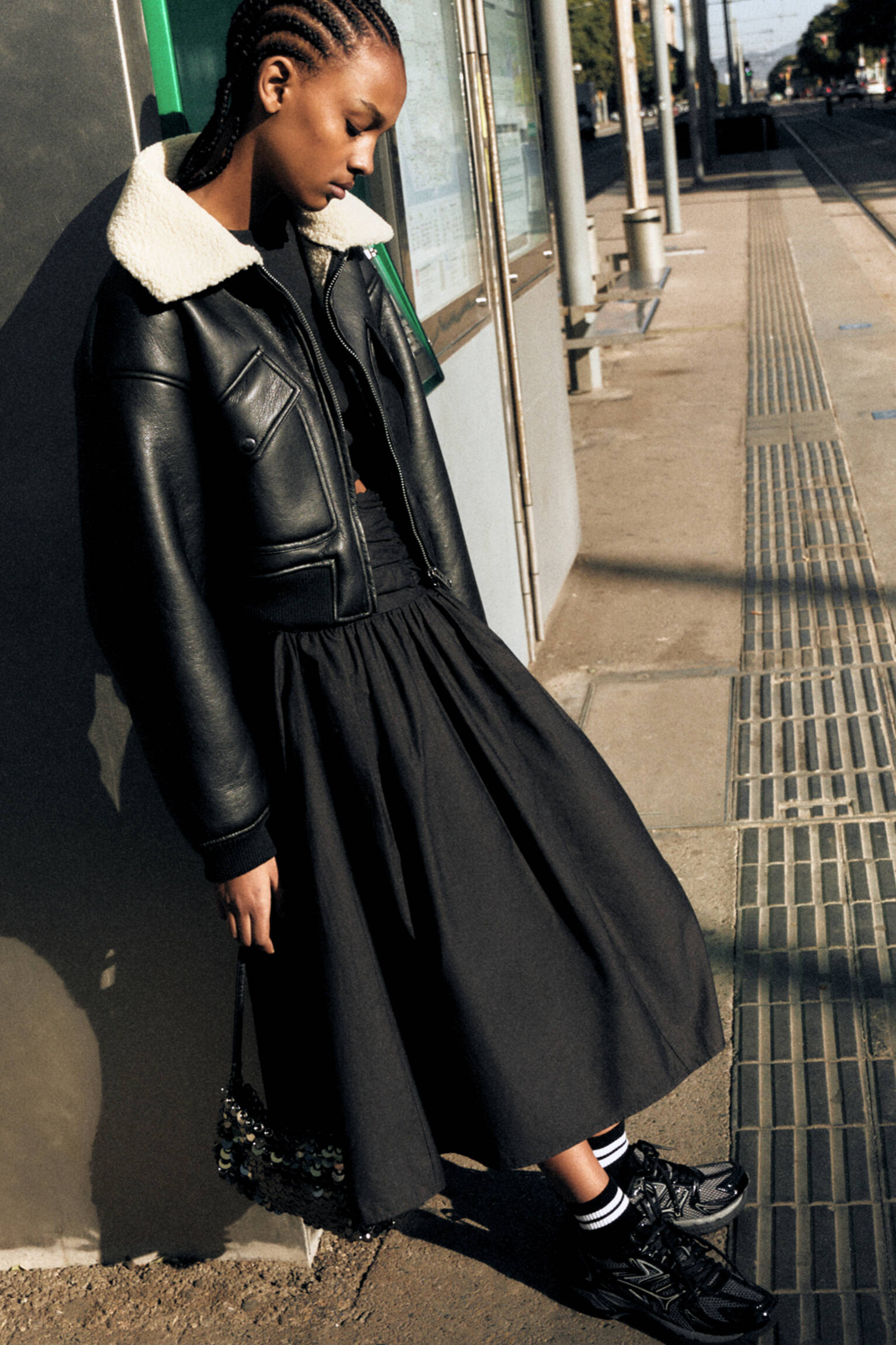 Double-faced cropped jacket - PULL&BEAR