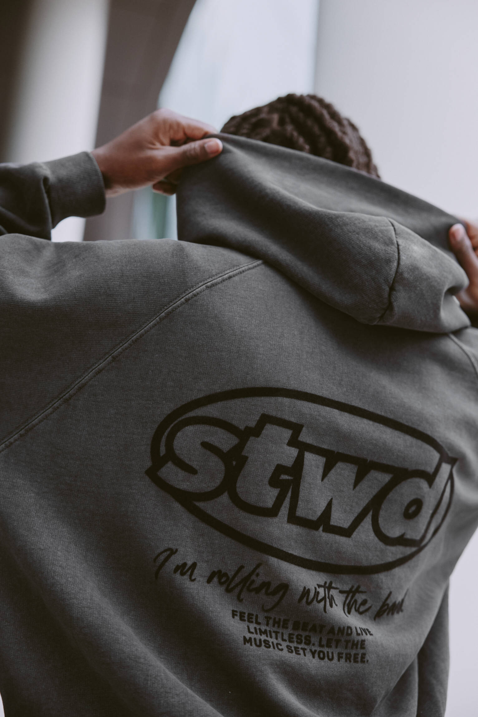 Hoodie with STWD logo - PULL&BEAR