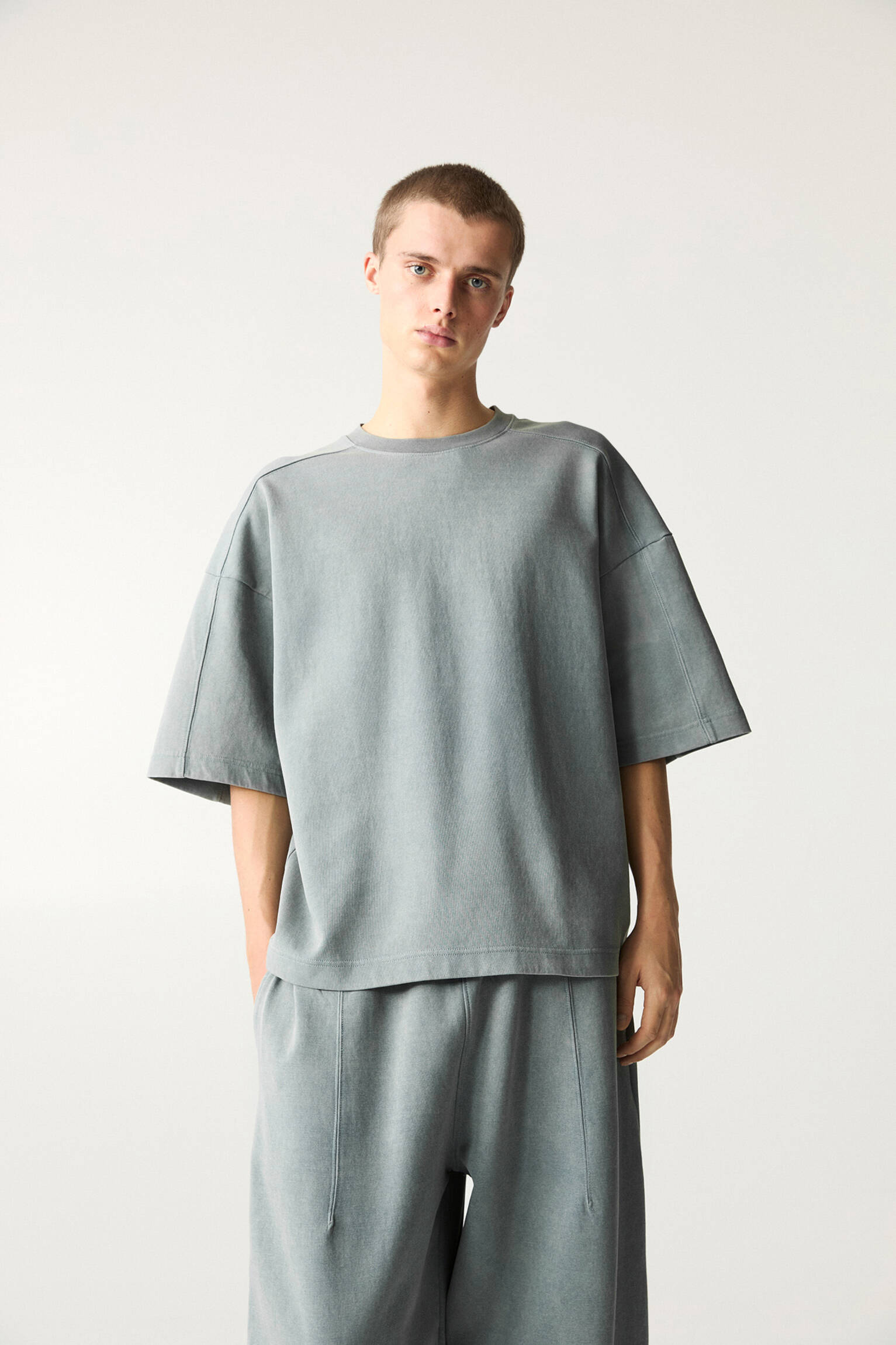 Interlock short sleeve sweatshirt - PULL&BEAR