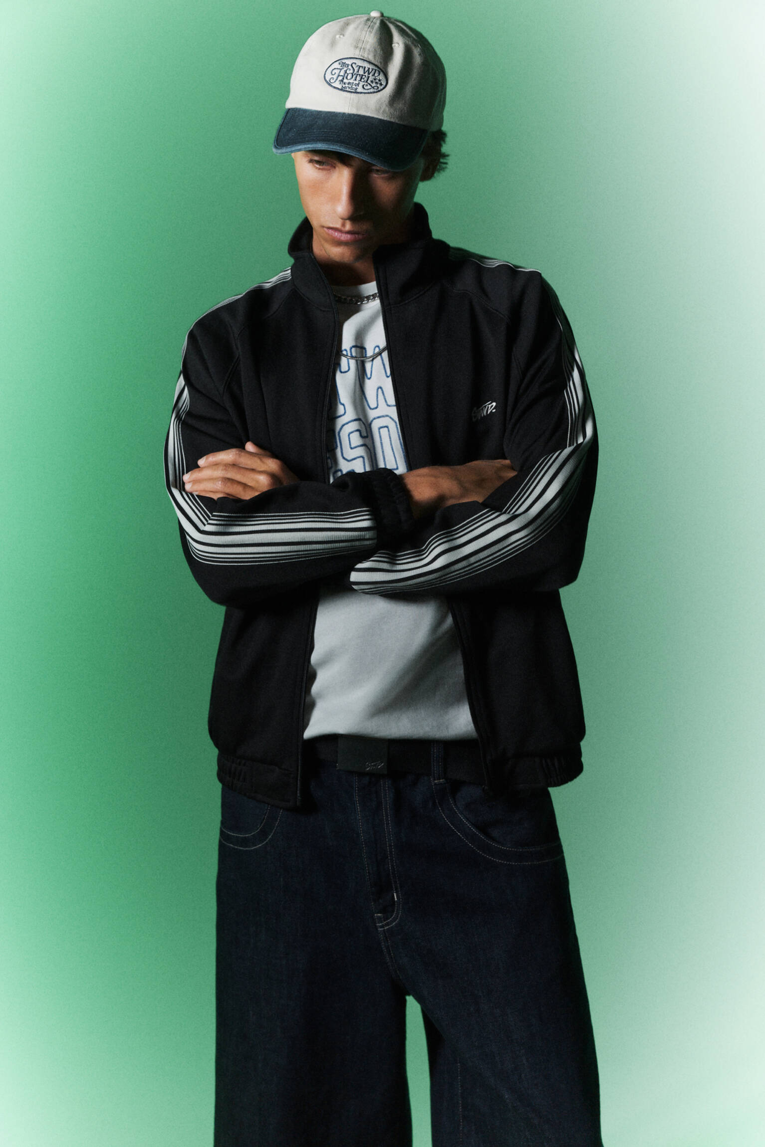 STWD tracksuit jacket with stripes - PULL&BEAR