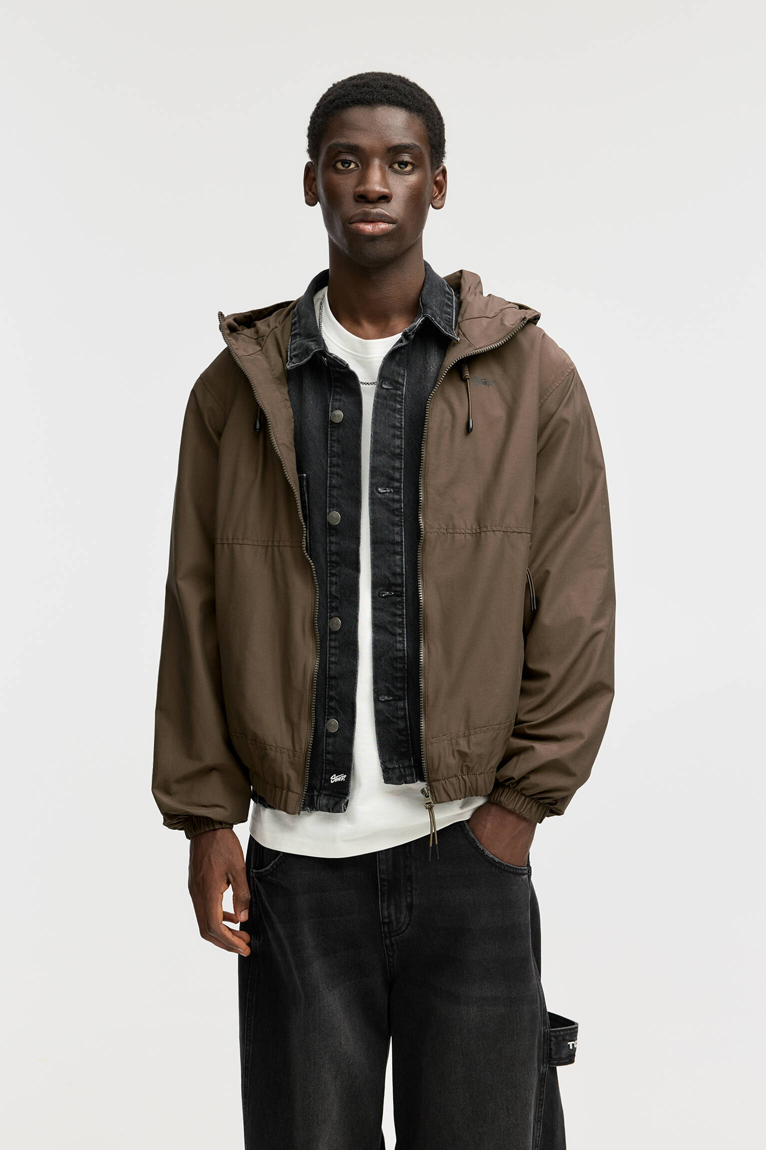 STWD hooded raincoat - PULL&BEAR