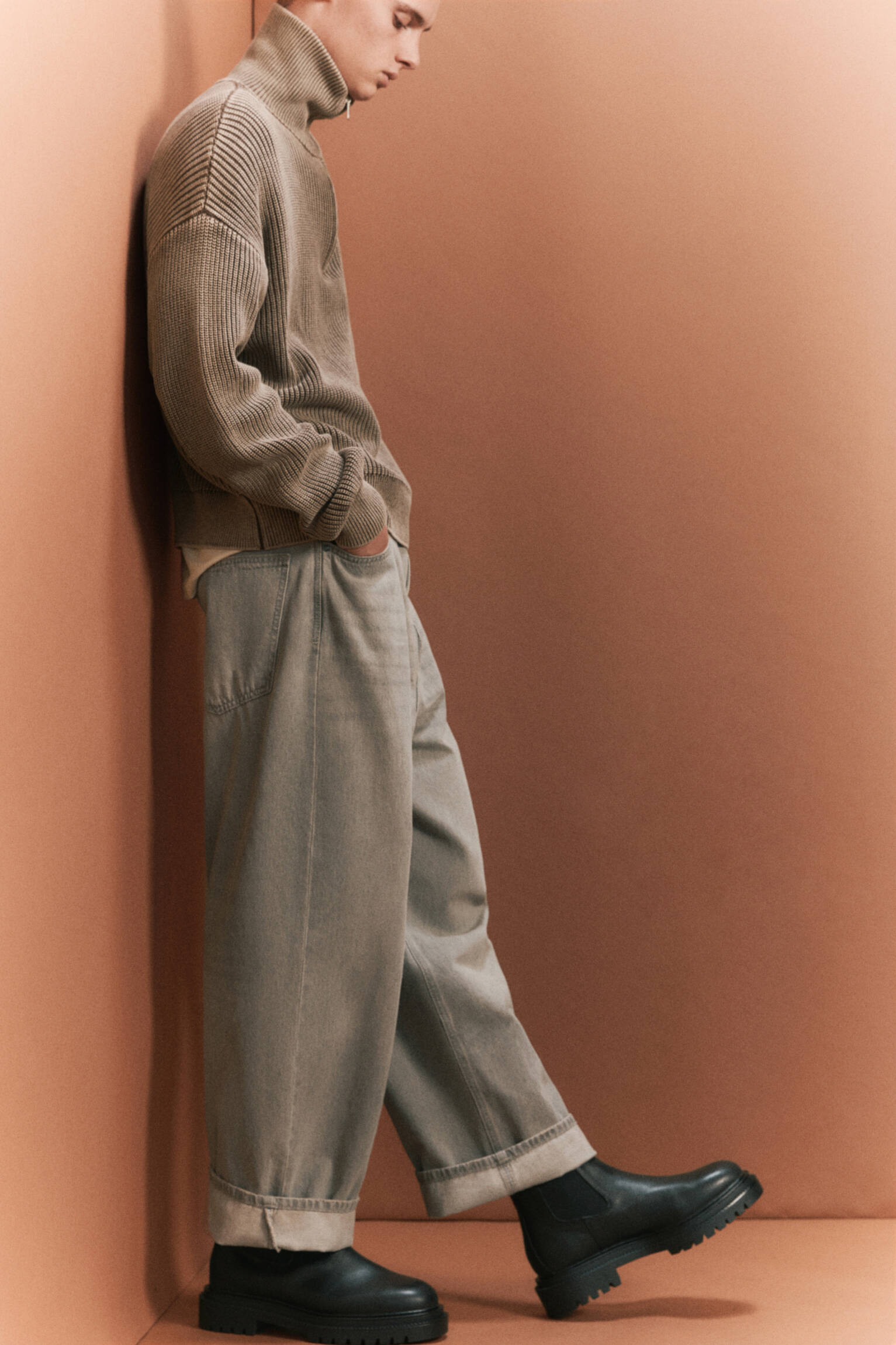 Botas chelsea piel - PULL&BEAR