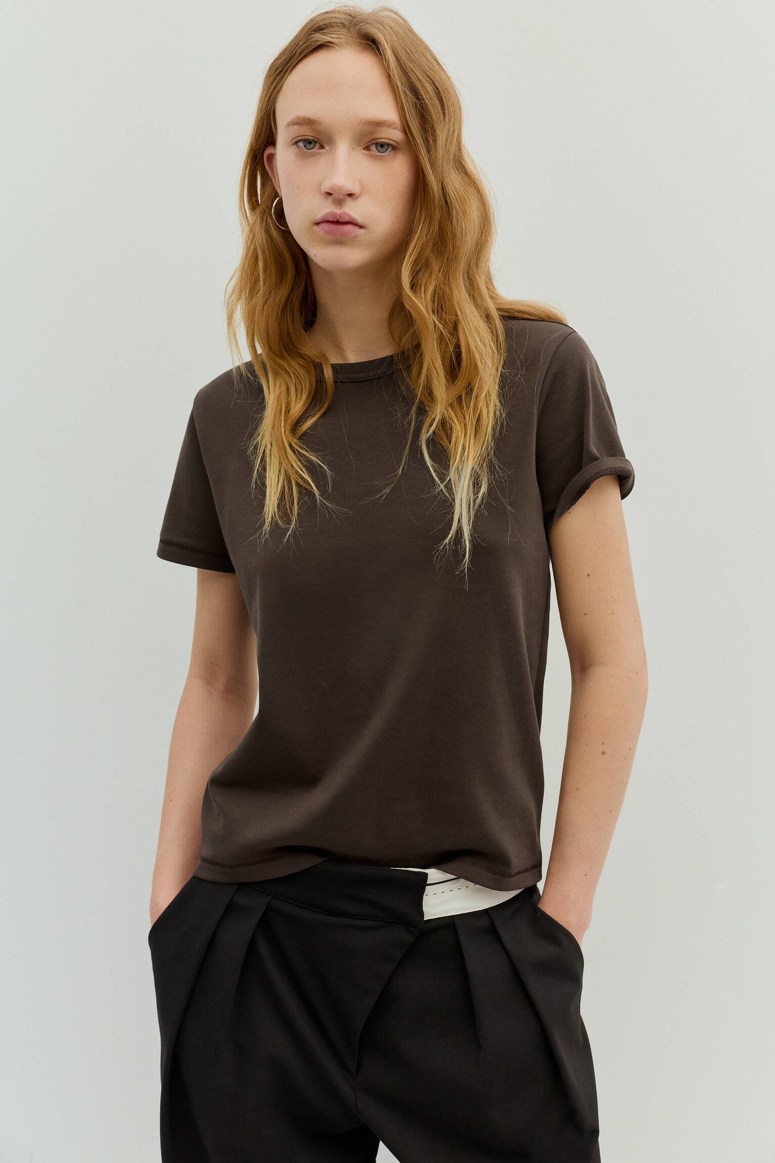Basic short sleeve T-shirt - pull&bear