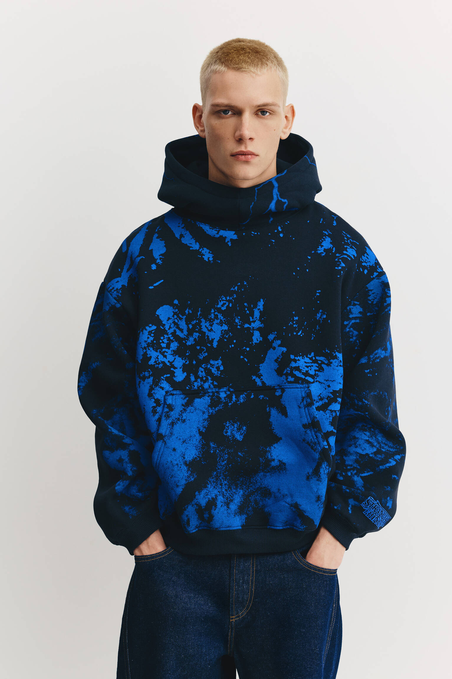Stranger Things tie-dye hoodie - PULL&BEAR
